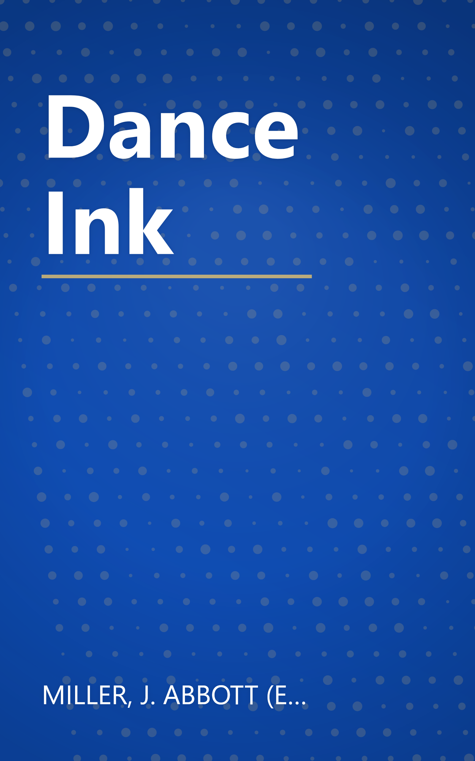 Dance Ink book cover