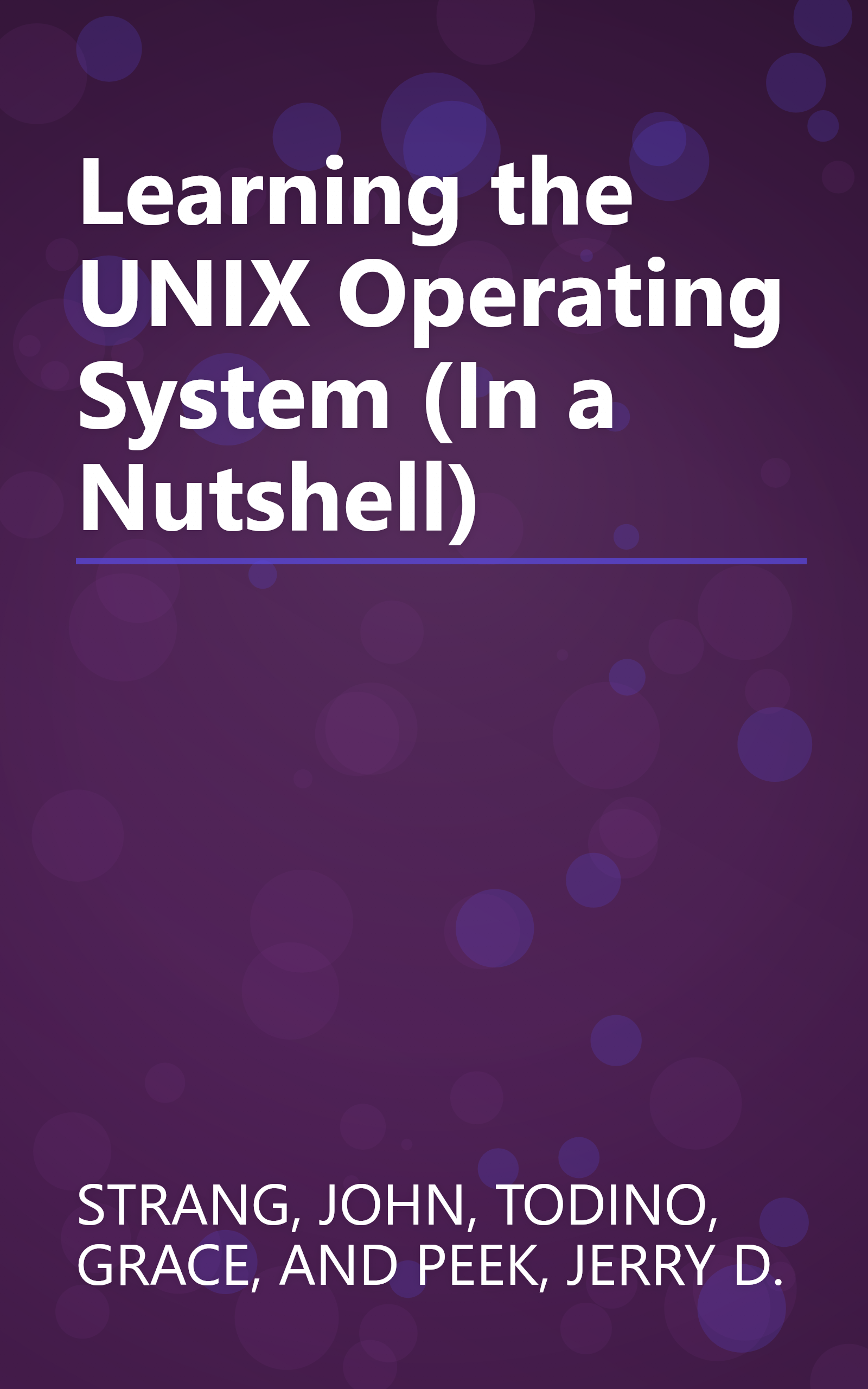 Learning the UNIX Operating System (In a Nutshell) book cover