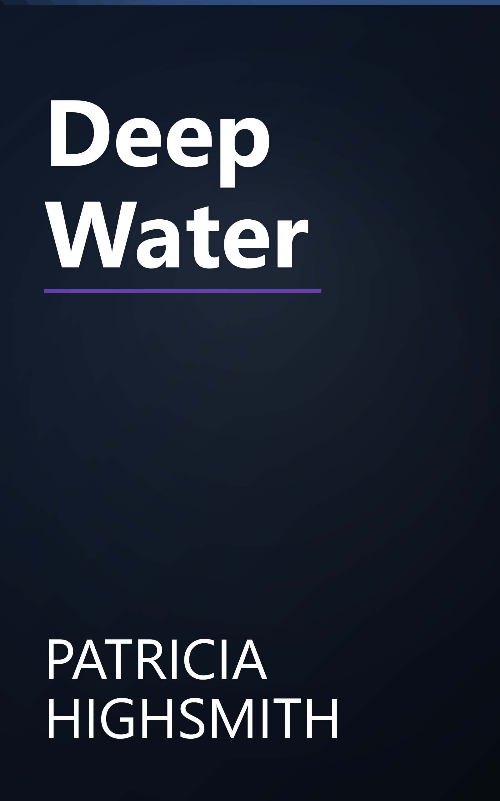 Deep Water book cover
