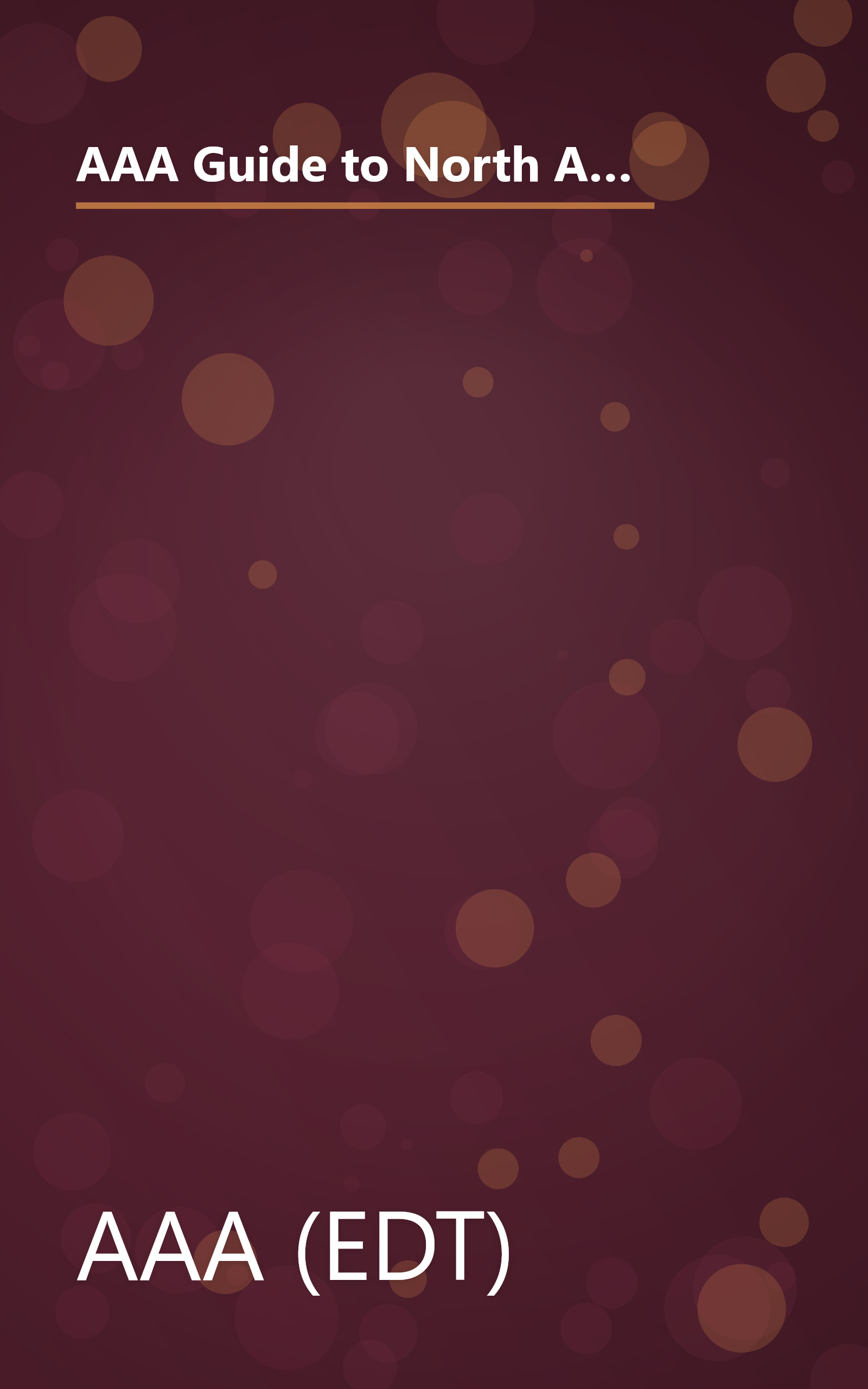 AAA Guide to North American Bed & Breakfasts and Country Inns (Aaa Guide to North American Bed & Breakfasts Country Inns) book cover