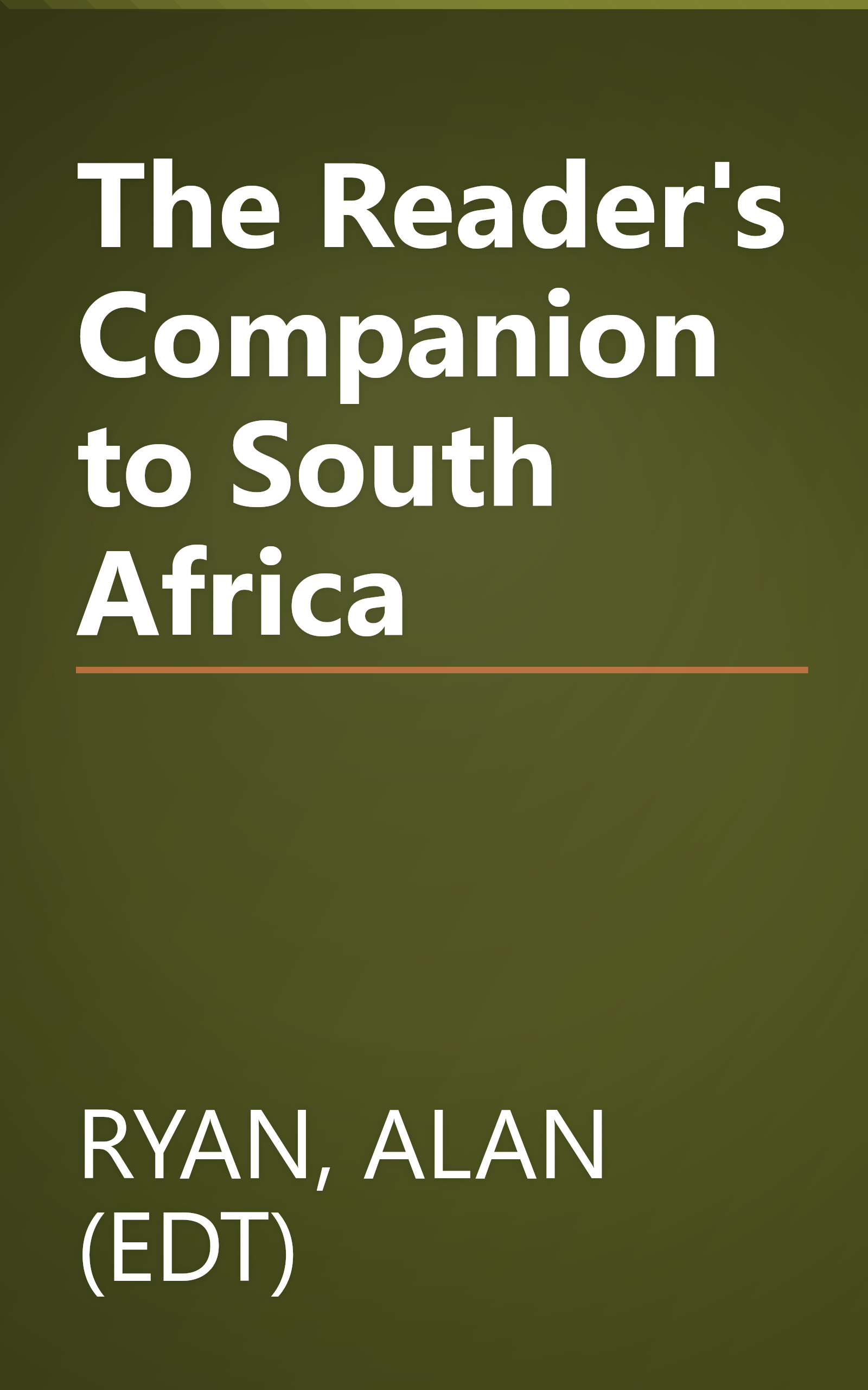 The Reader's Companion to South Africa book cover