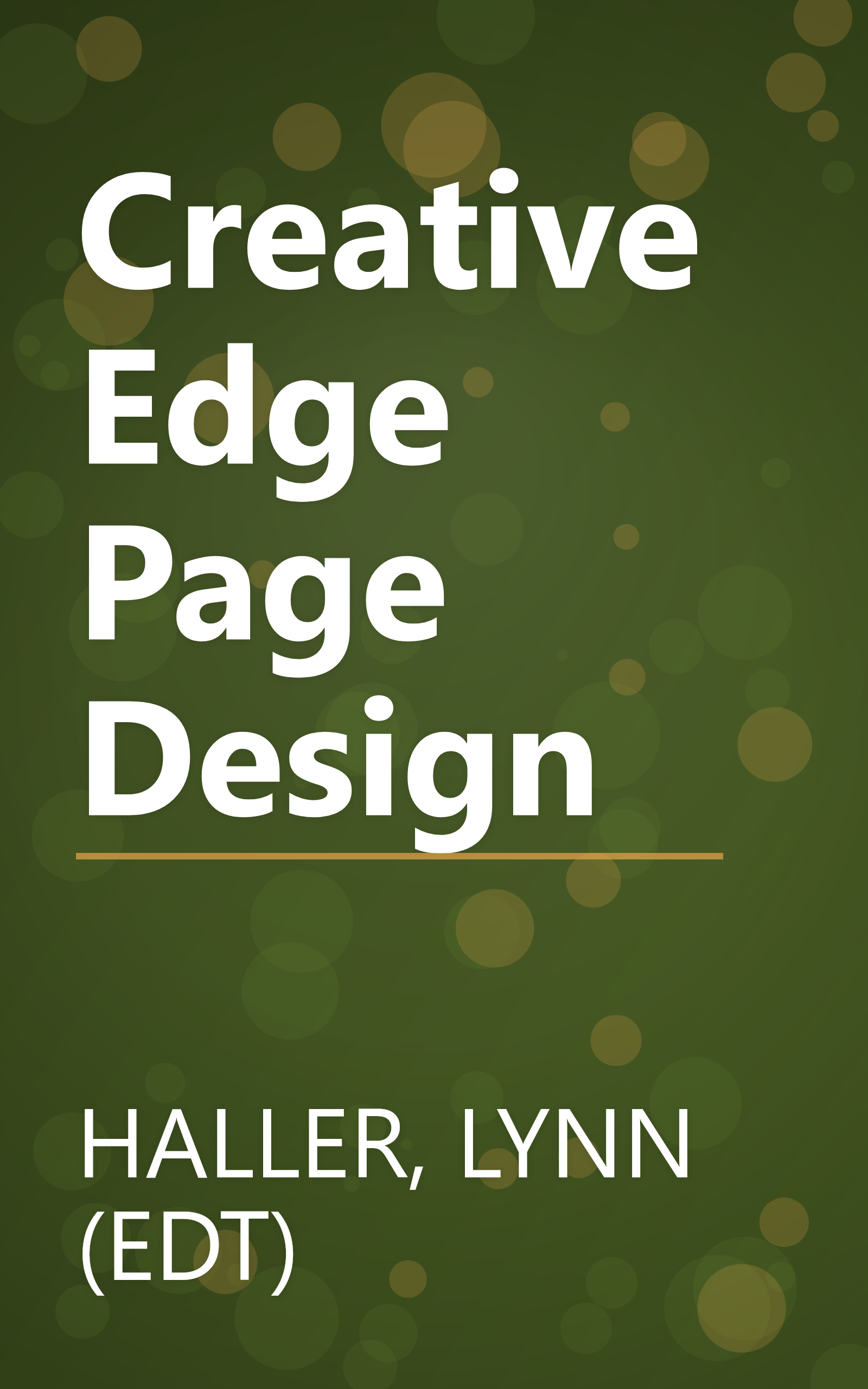 Creative Edge Page Design book cover