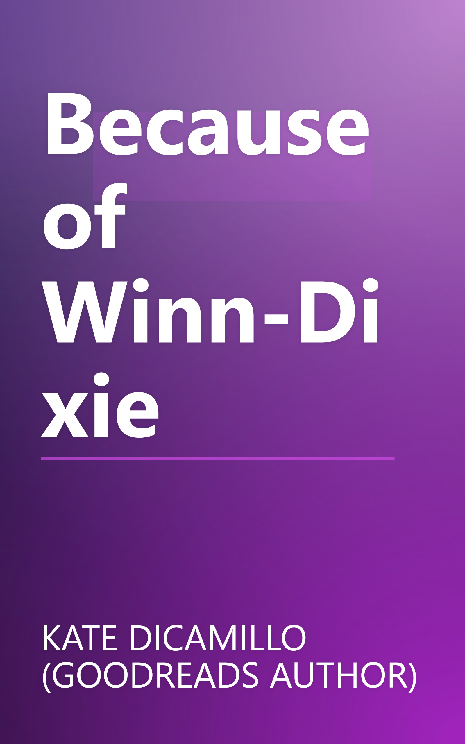 Because of Winn-Dixie book cover