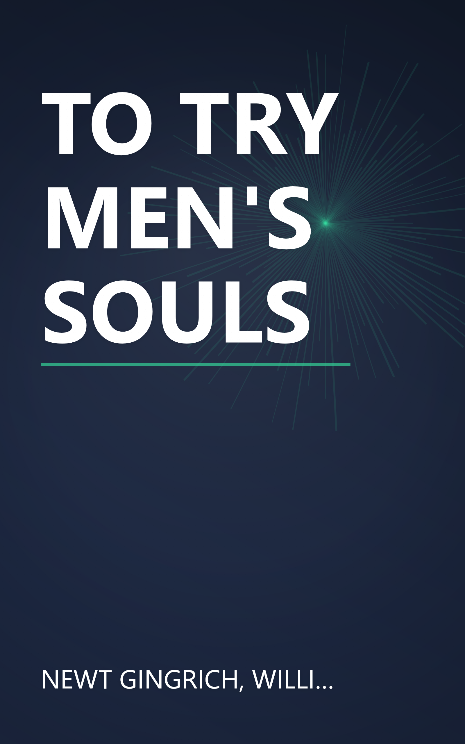 TO TRY MEN'S SOULS book cover