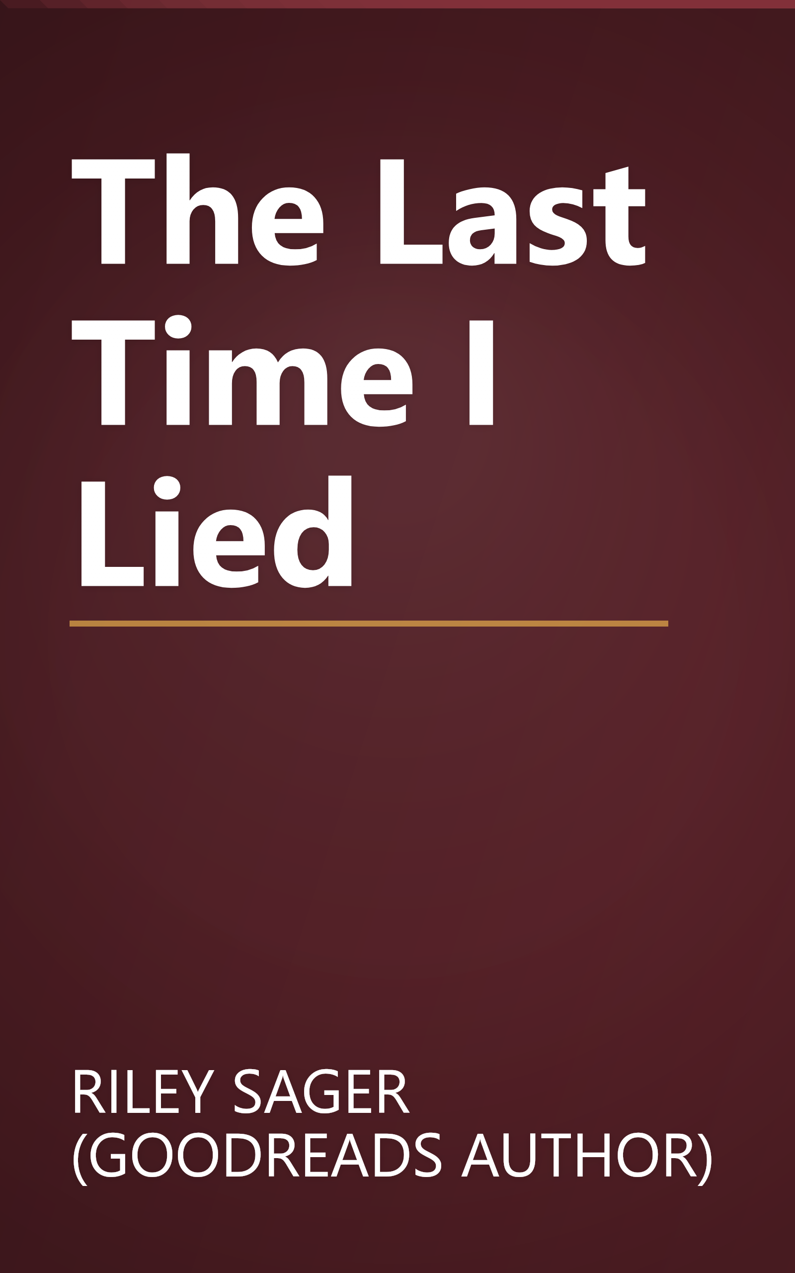 The Last Time I Lied book cover