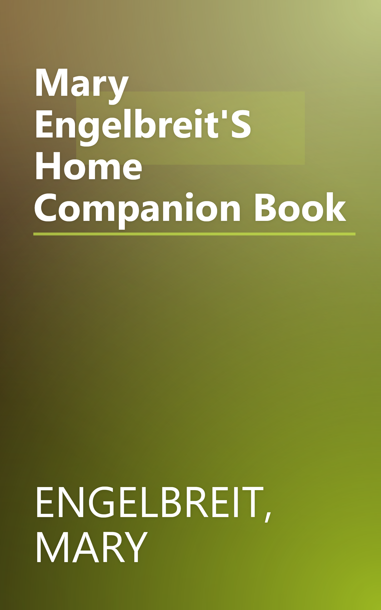 Mary Engelbreit'S Home Companion Book book cover
