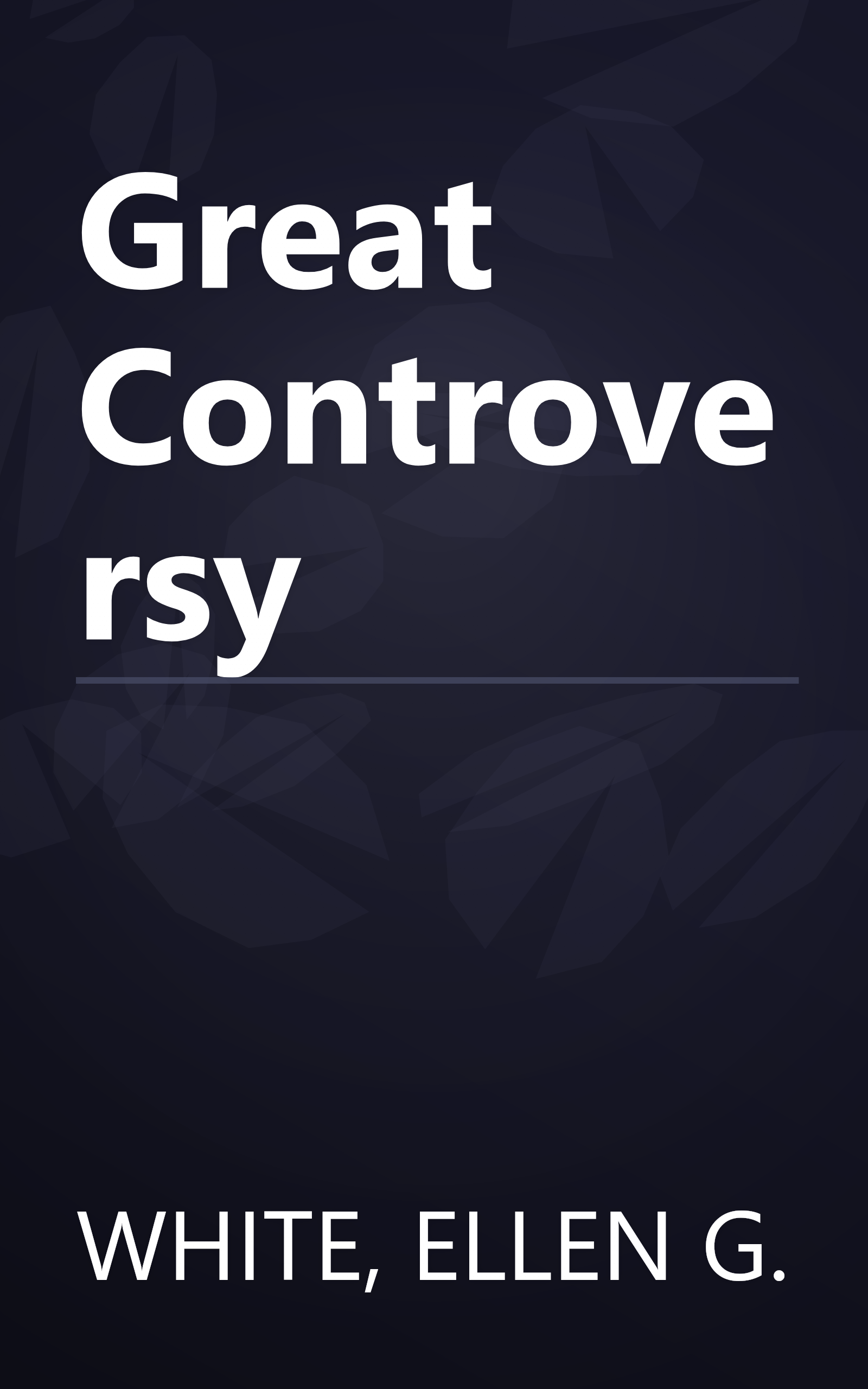 Great Controversy book cover