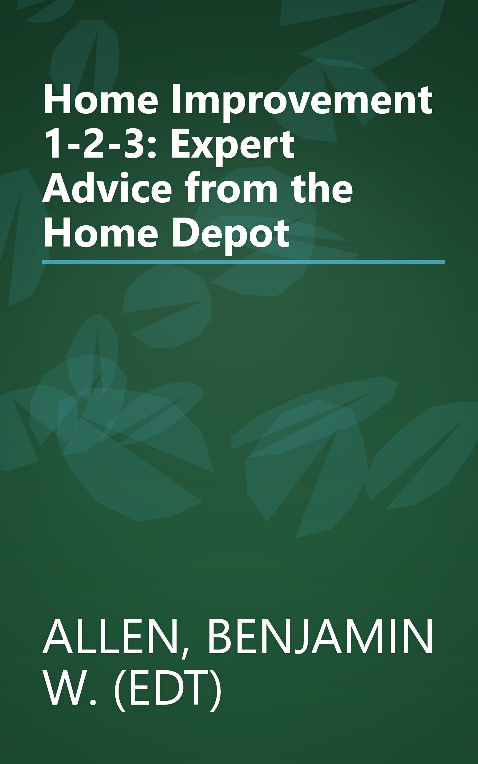 Home Improvement 1-2-3: Expert Advice from the Home Depot book cover