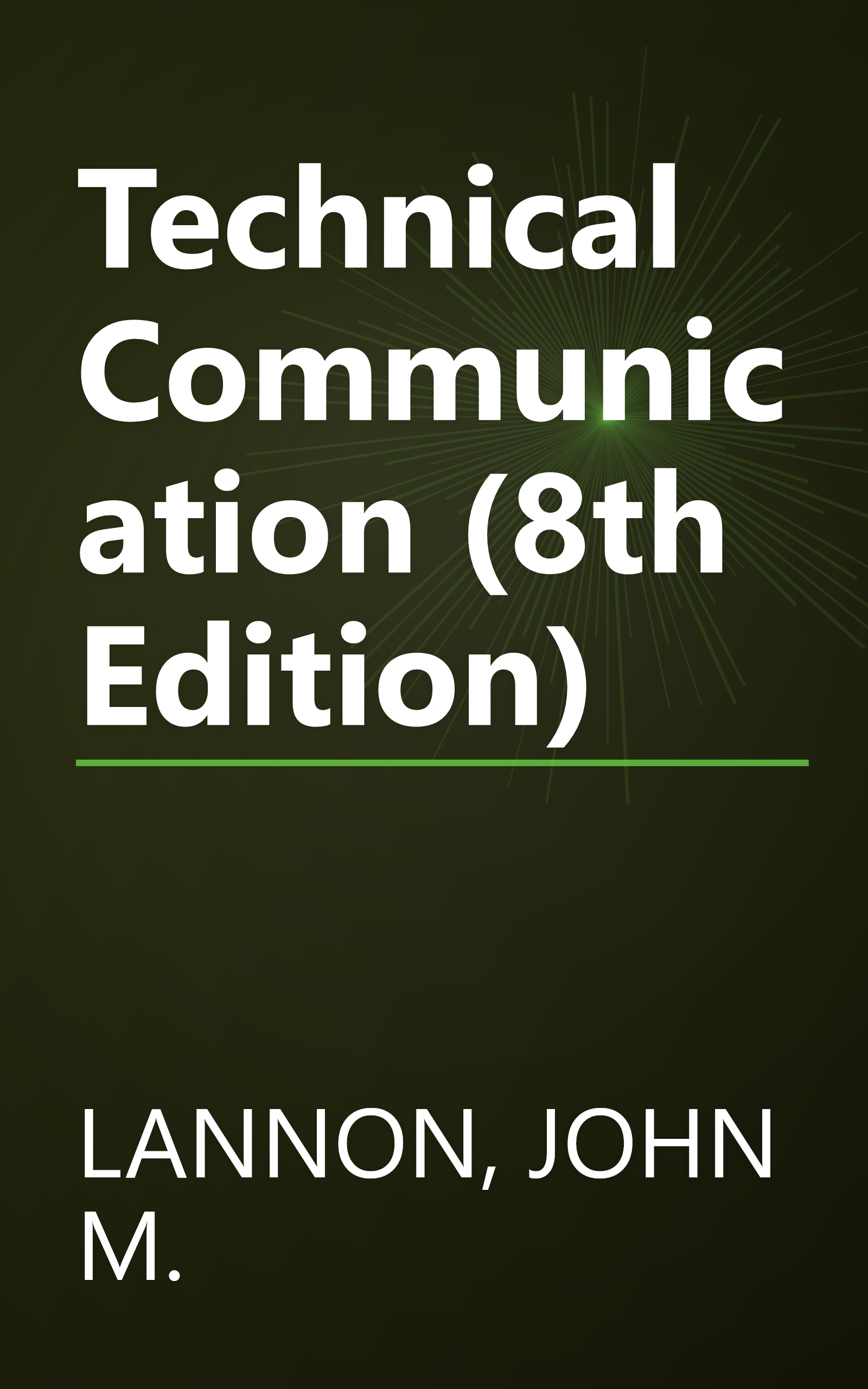 Technical Communication (8th Edition) book cover