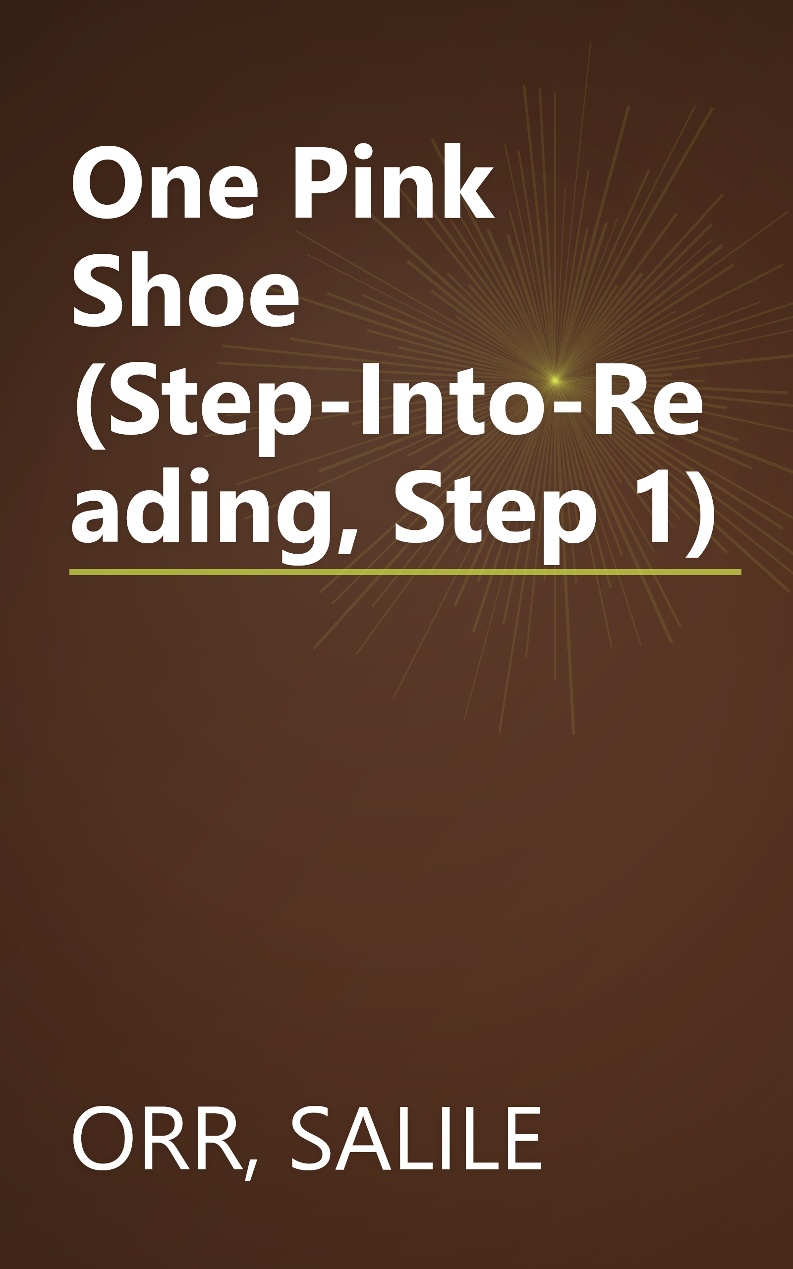One Pink Shoe (Step-Into-Reading, Step 1) book cover