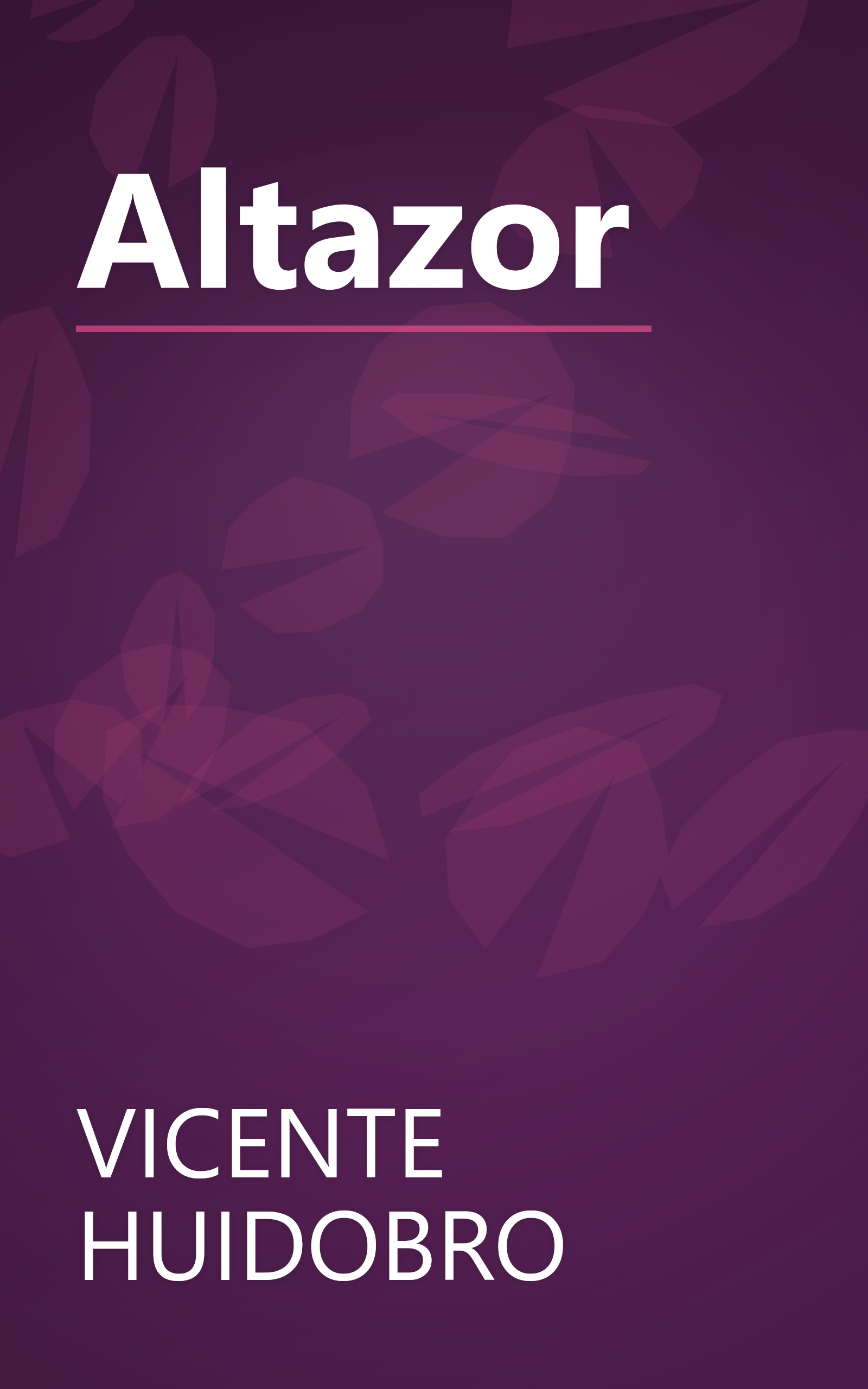 Altazor book cover