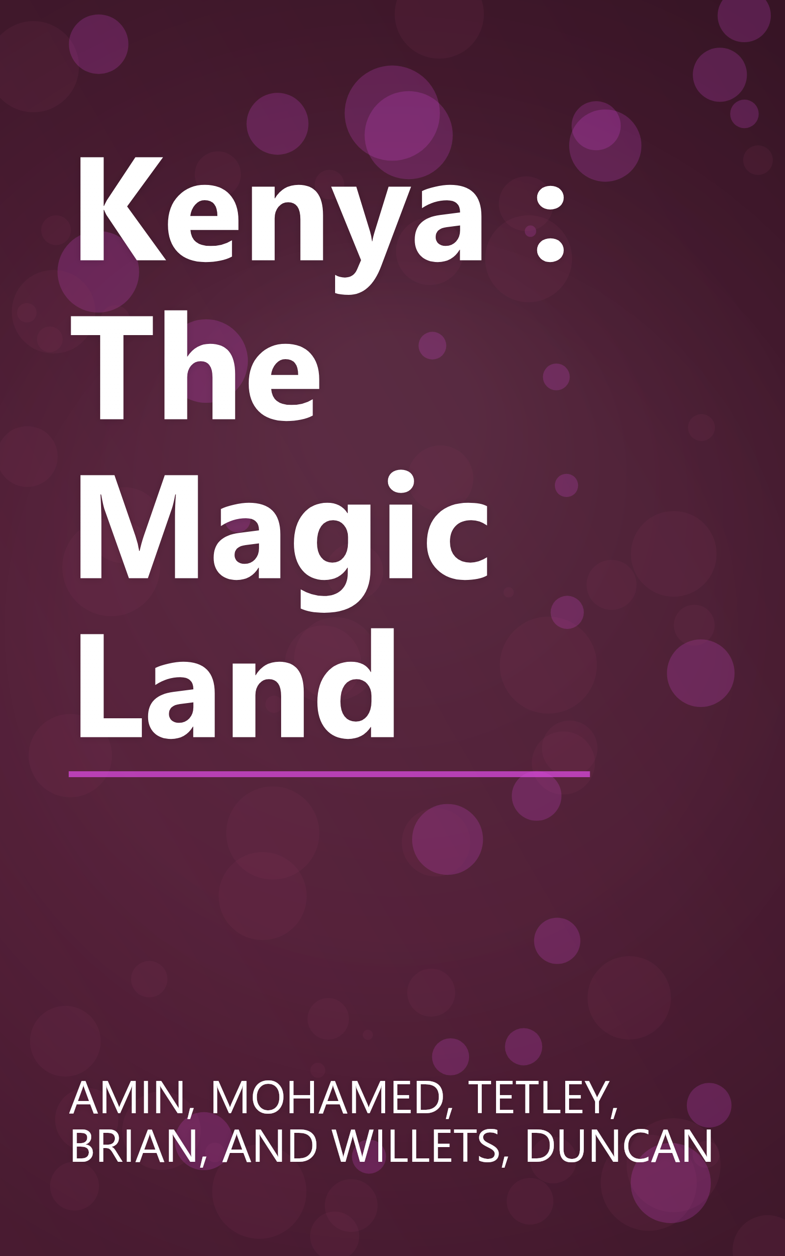 Kenya : The Magic Land book cover
