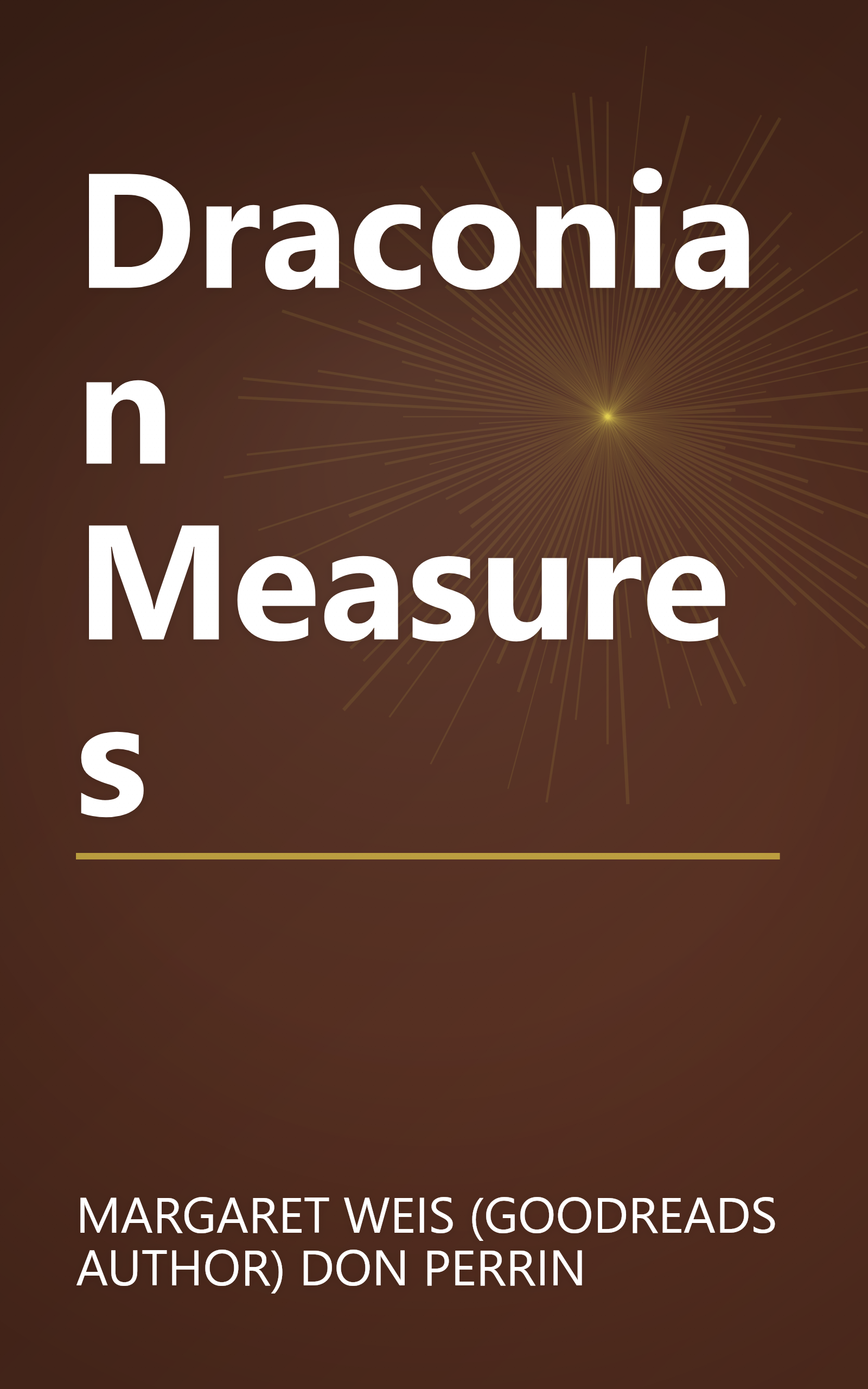 Draconian Measures book cover