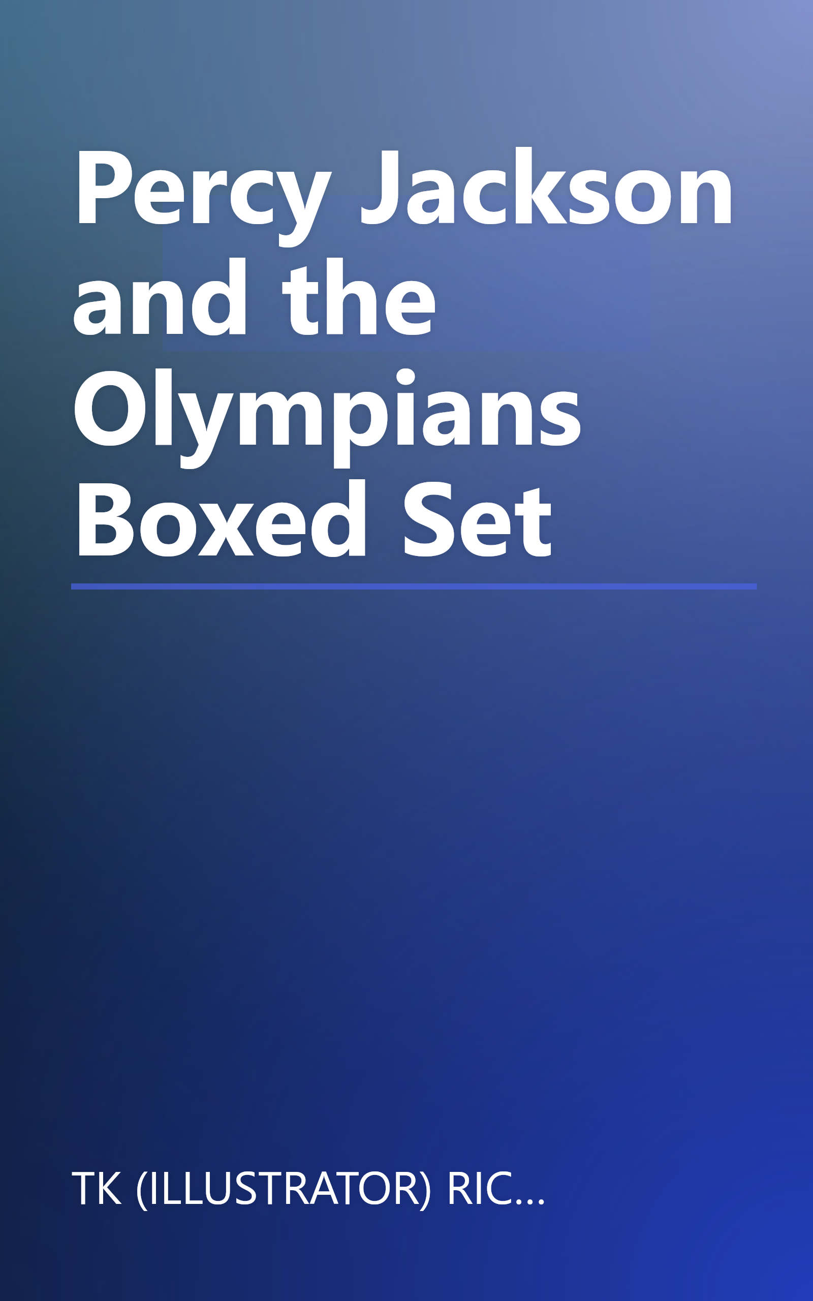 Percy Jackson and the Olympians Boxed Set book cover