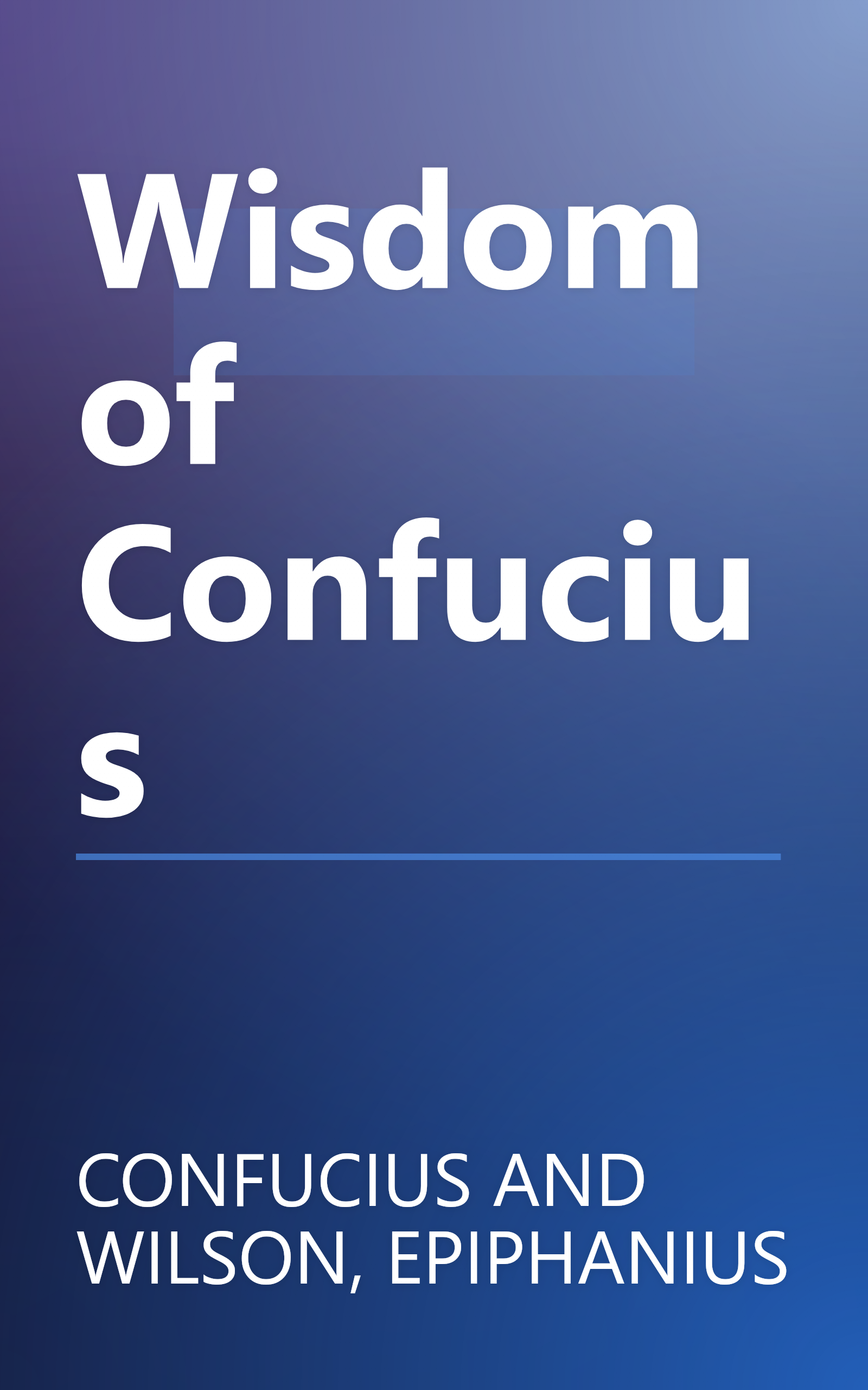 Wisdom of Confucius book cover