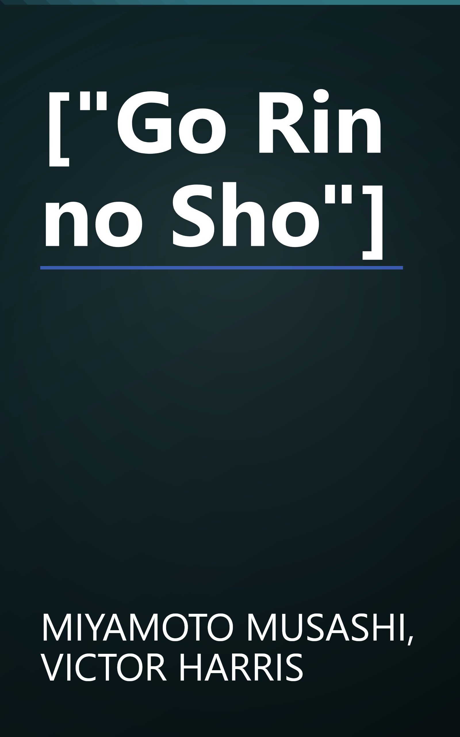 ["Go Rin no Sho"] book cover