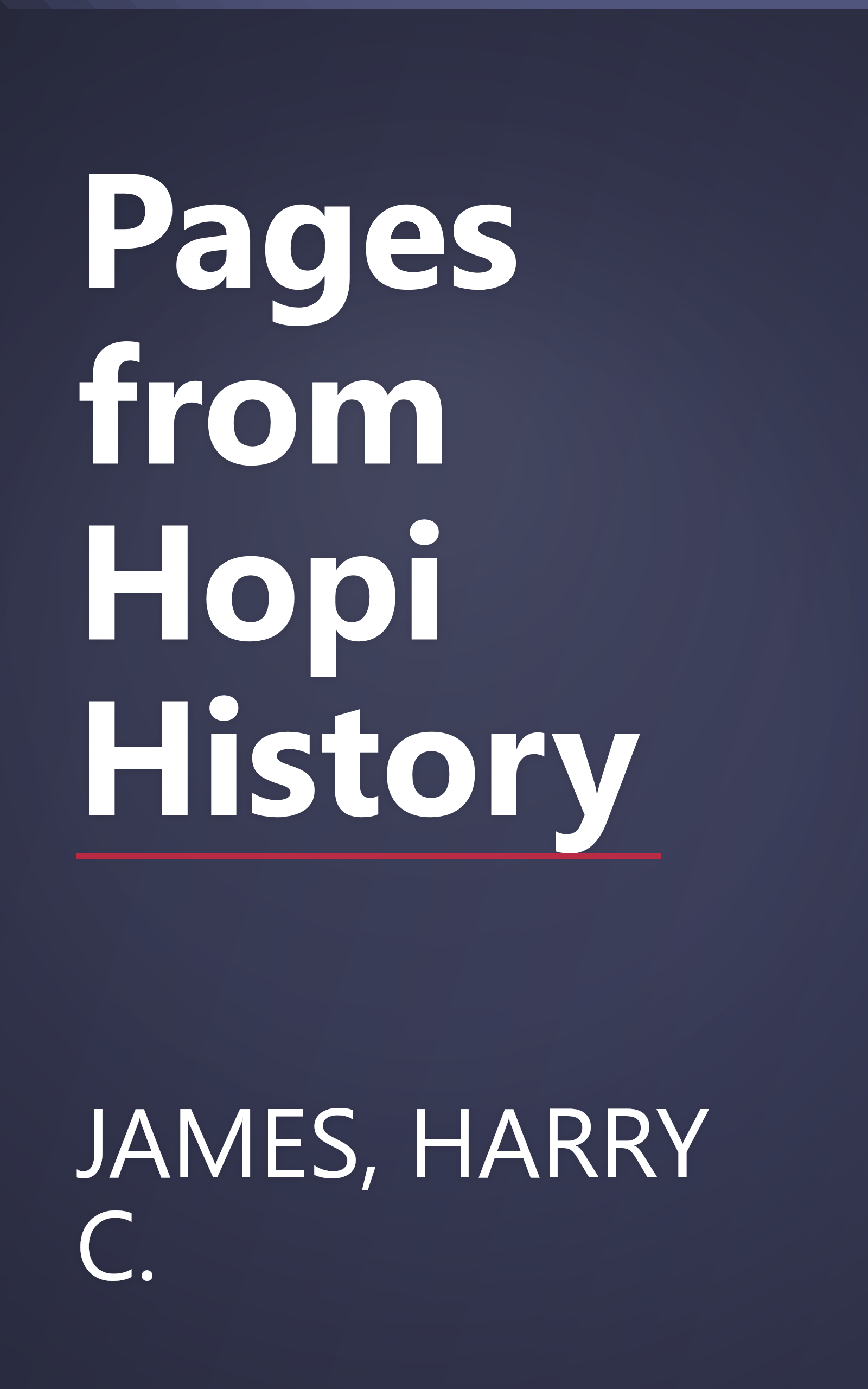 Pages from Hopi History book cover