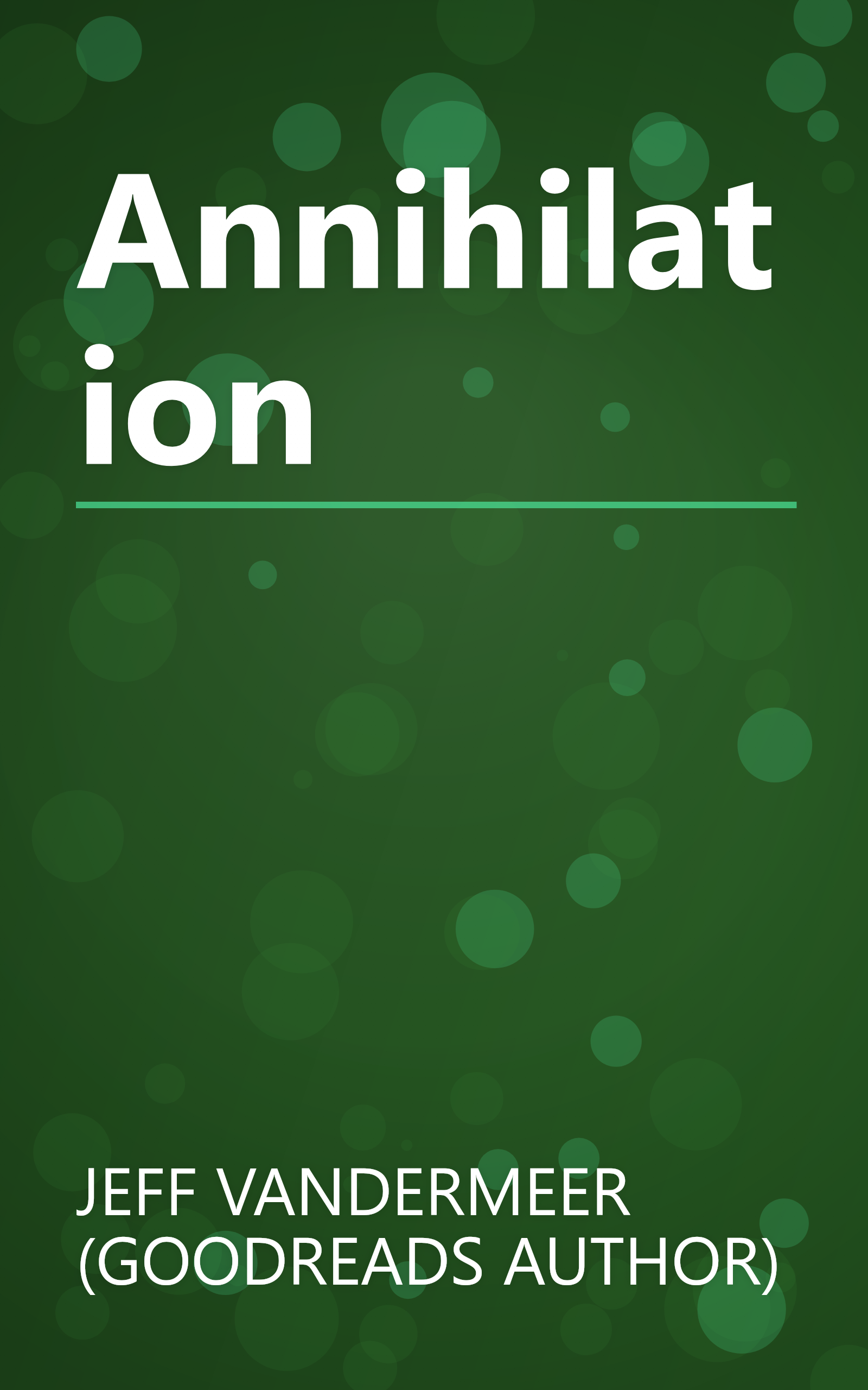 Annihilation book cover