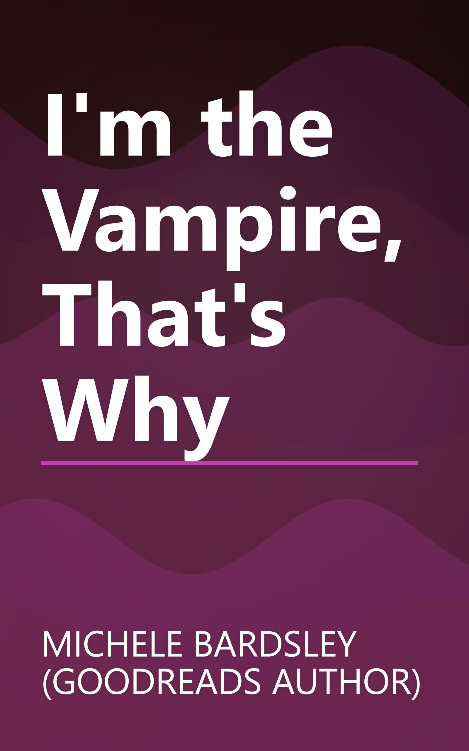 I'm the Vampire, That's Why book cover