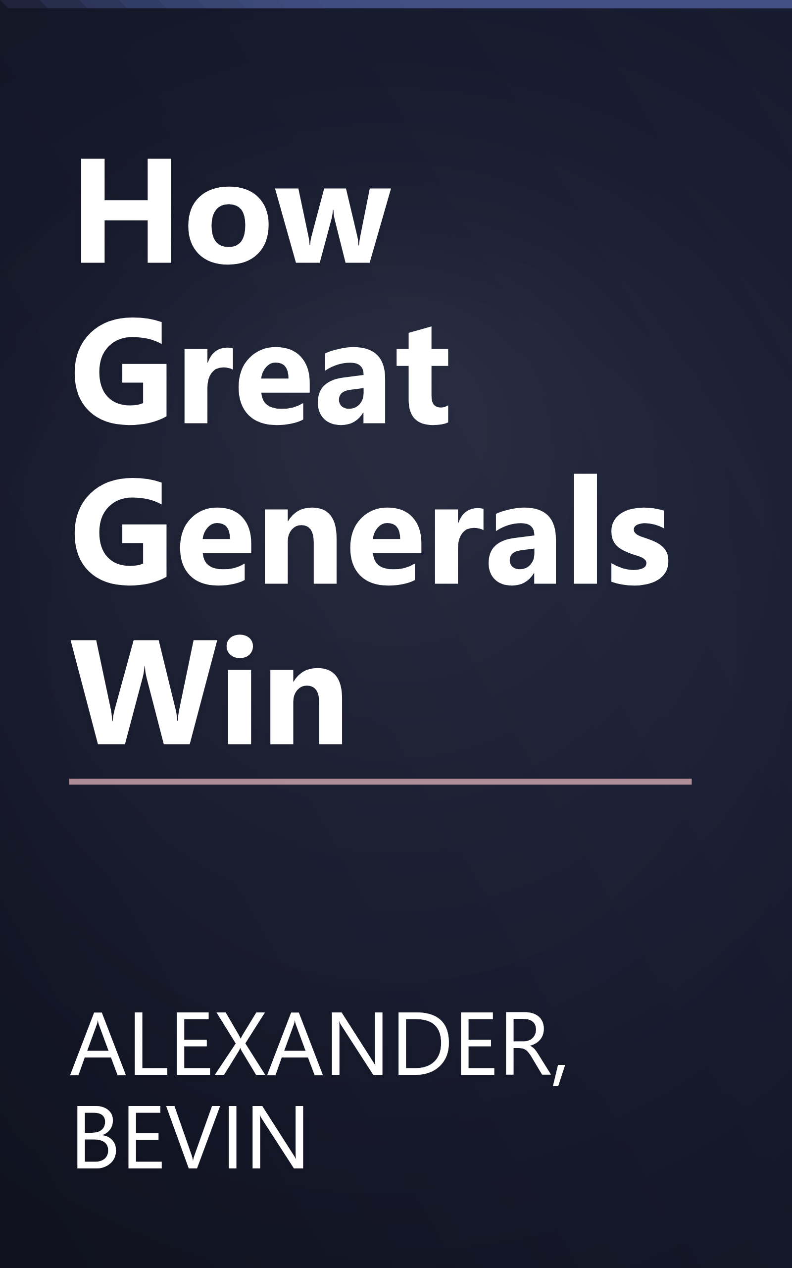How Great Generals Win book cover
