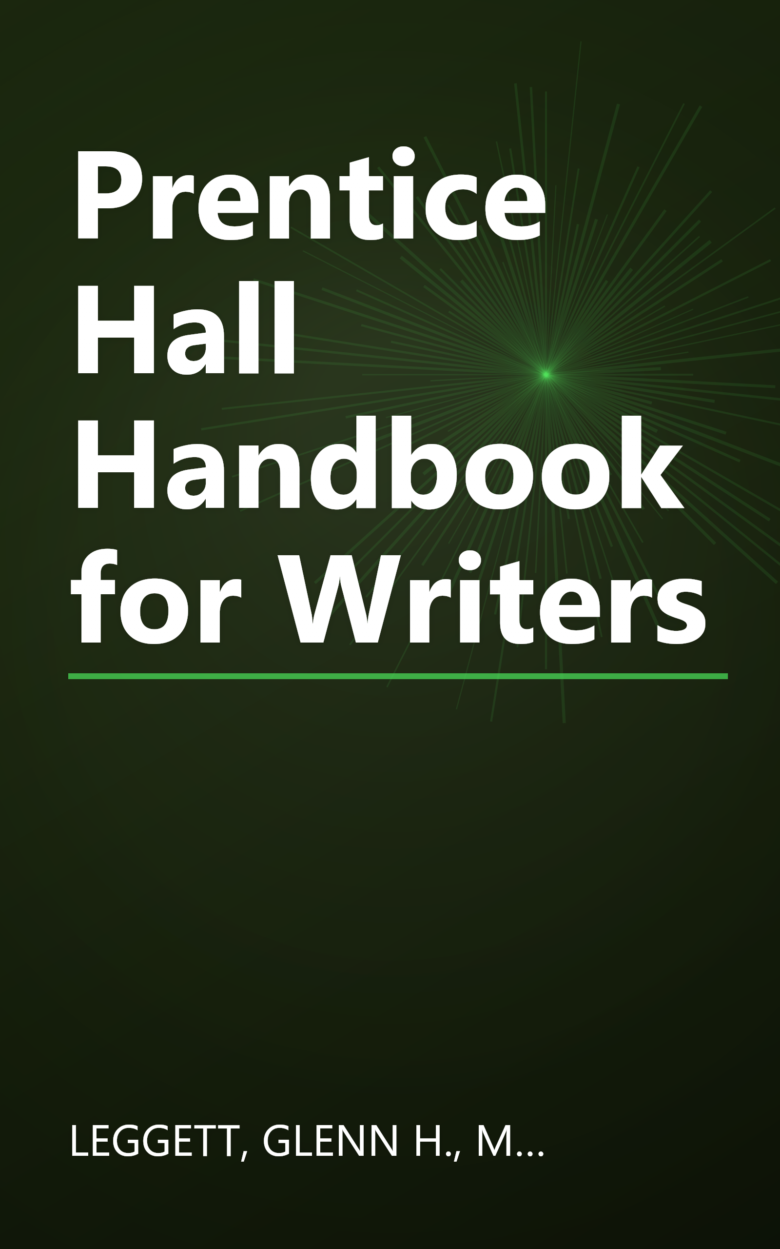 Prentice Hall Handbook for Writers book cover