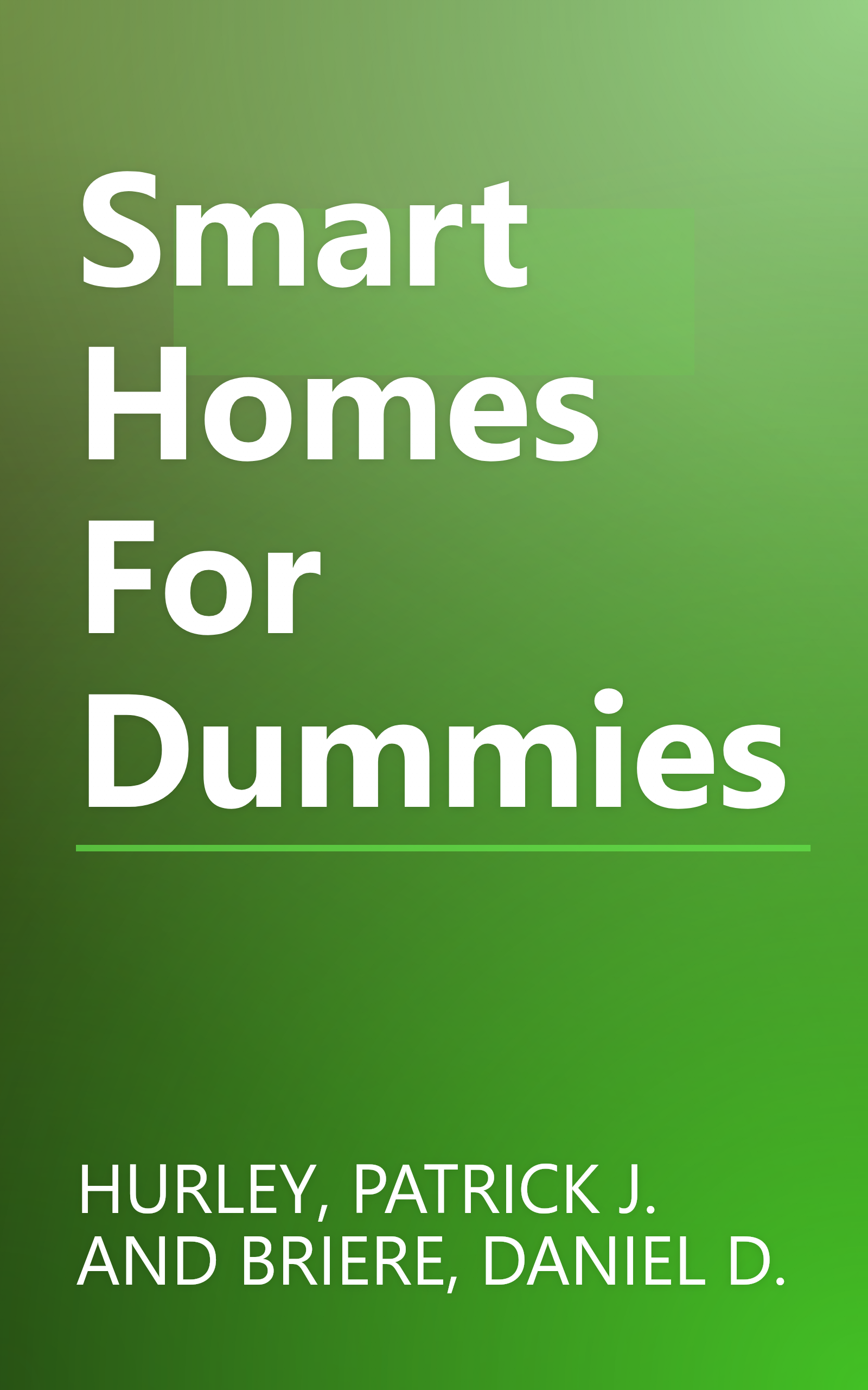 Smart Homes For Dummies book cover