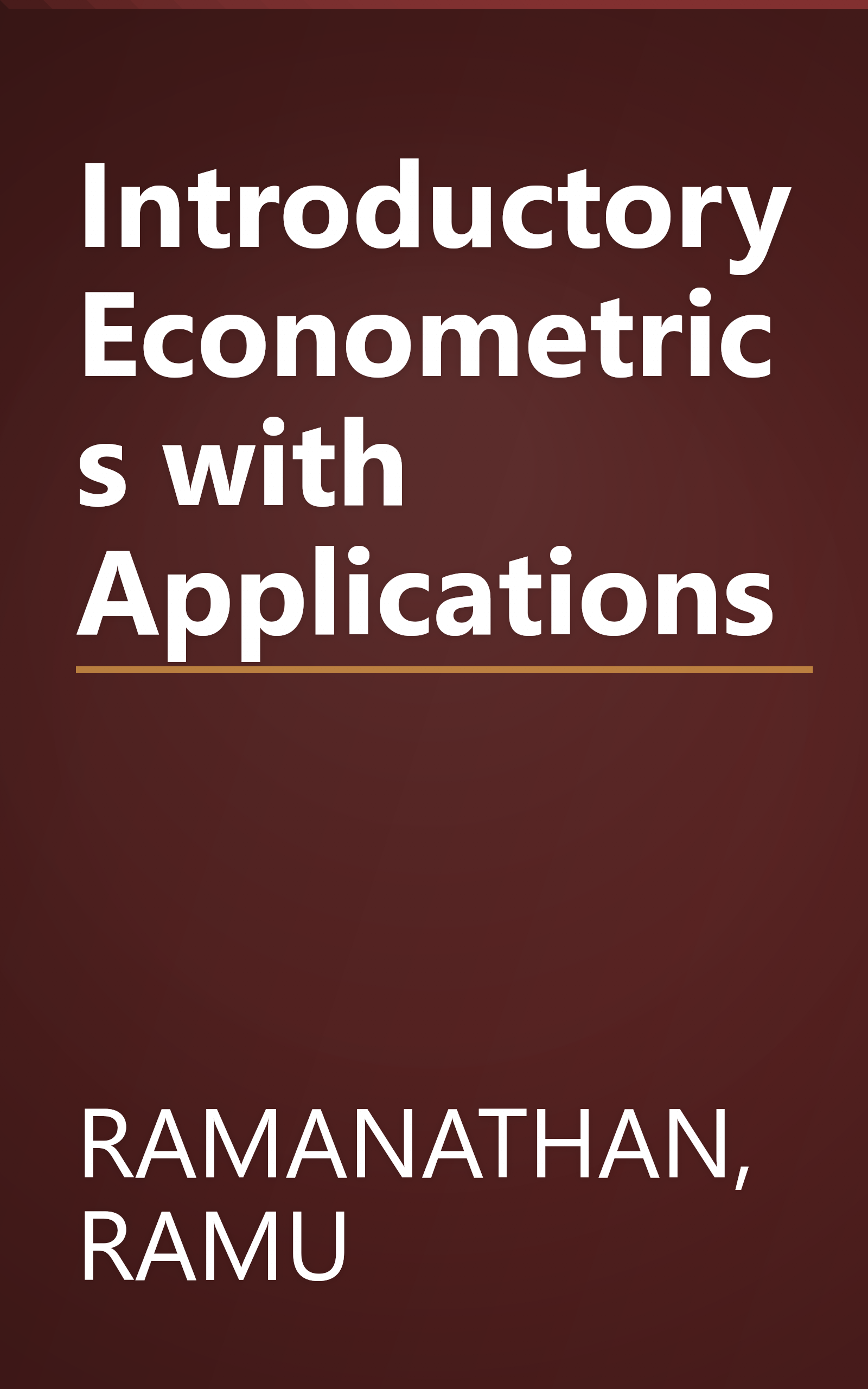 Introductory Econometrics with Applications book cover