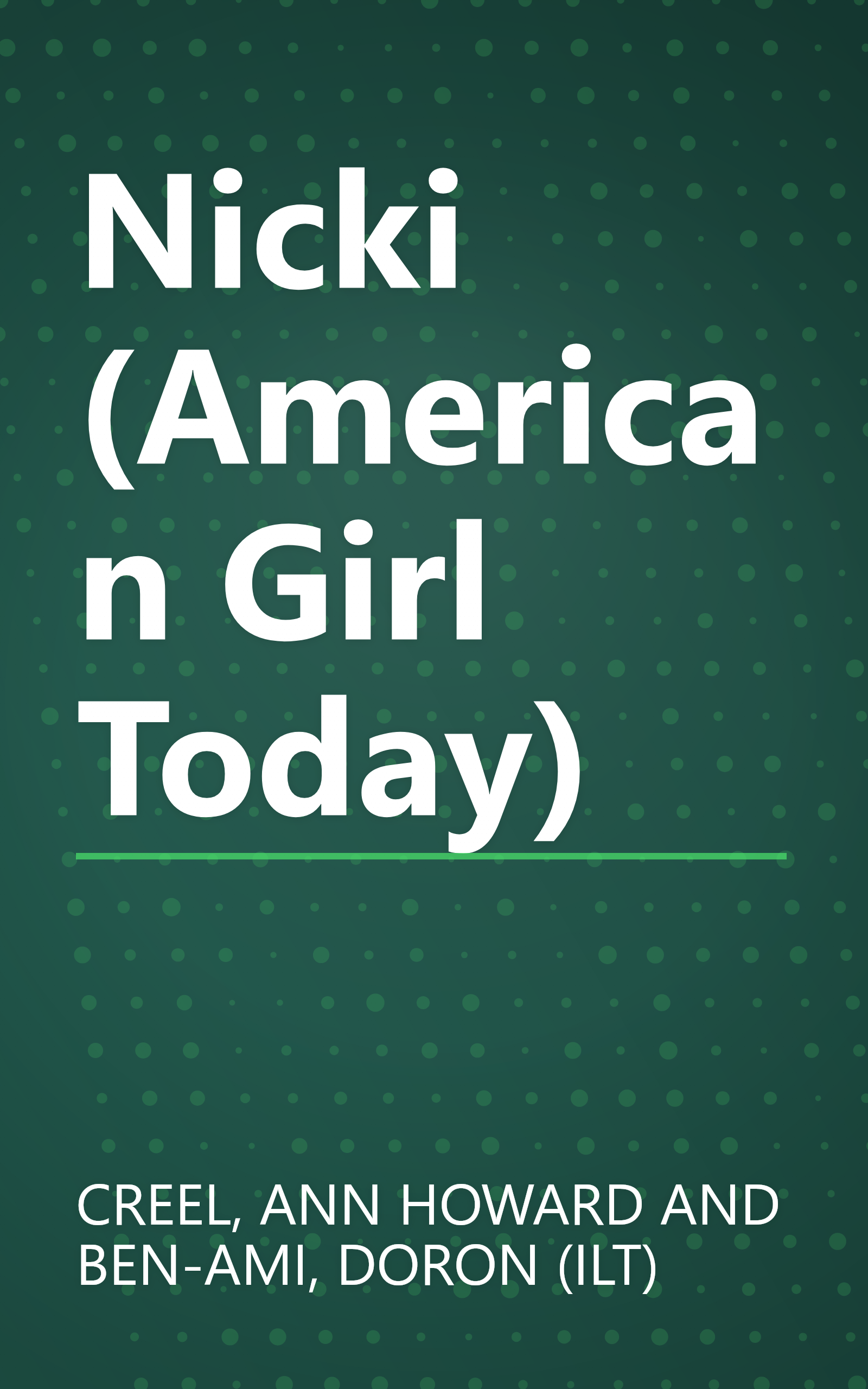 Nicki (American Girl Today) book cover