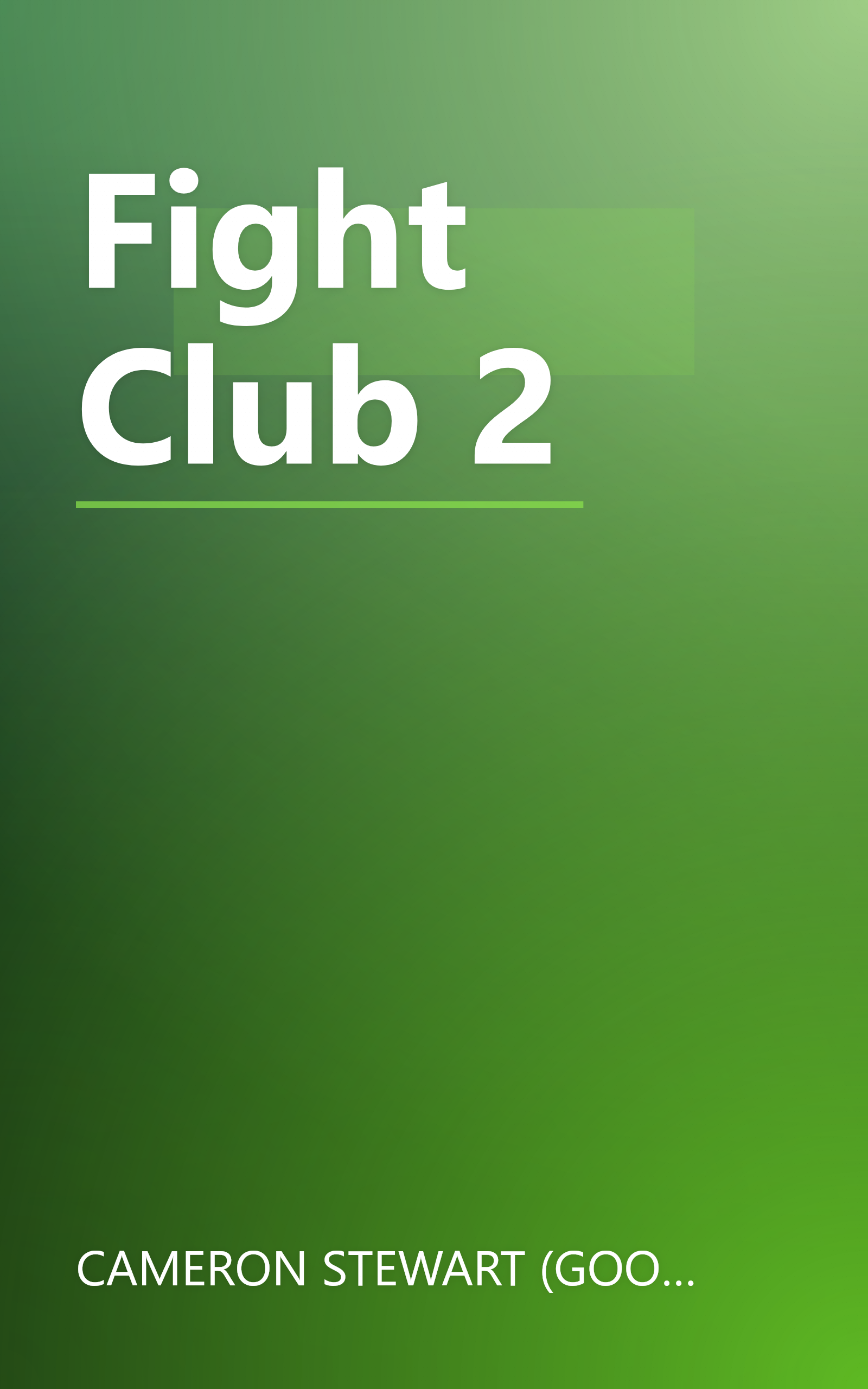 Fight Club 2 book cover