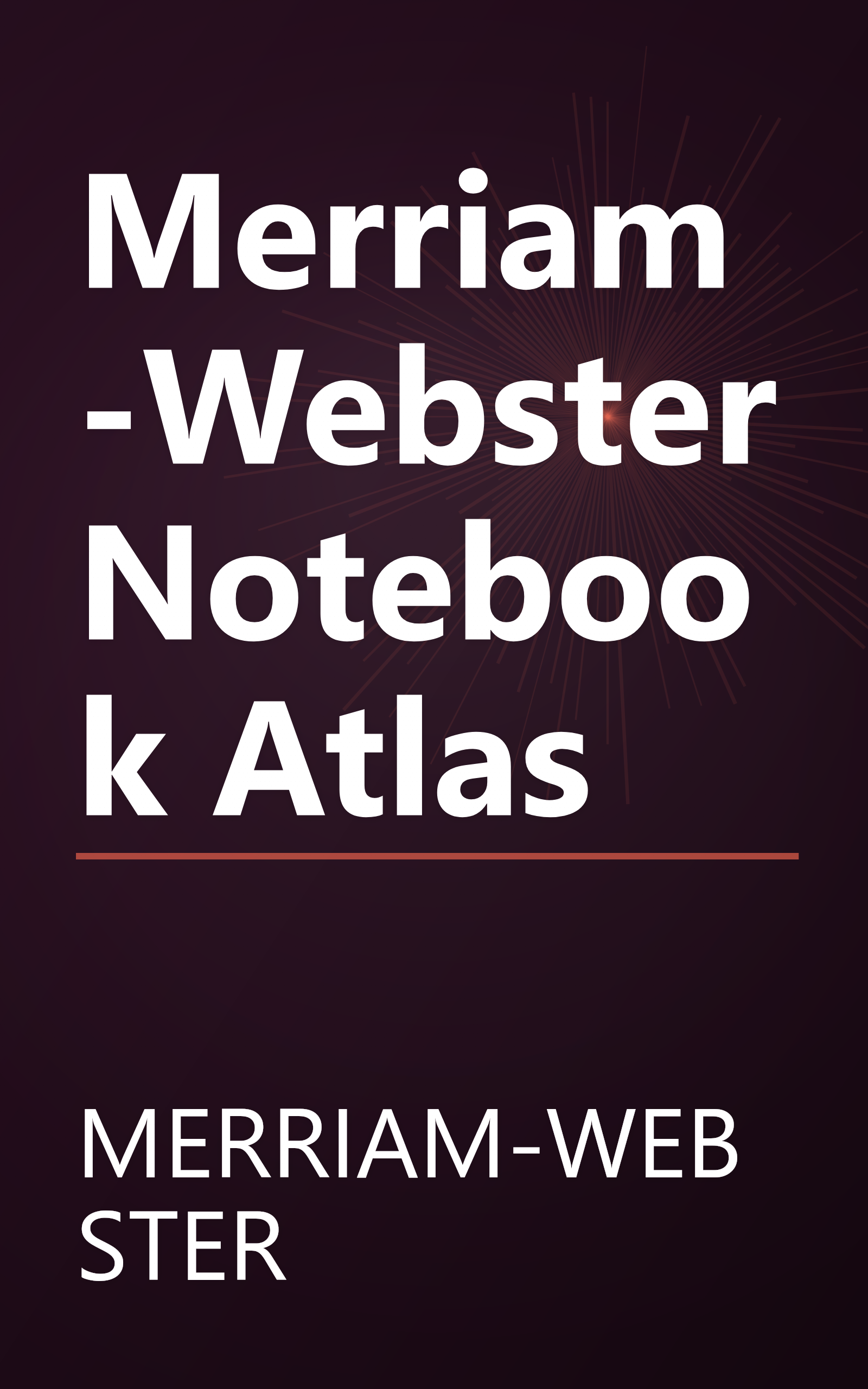 Merriam-Webster Notebook Atlas book cover