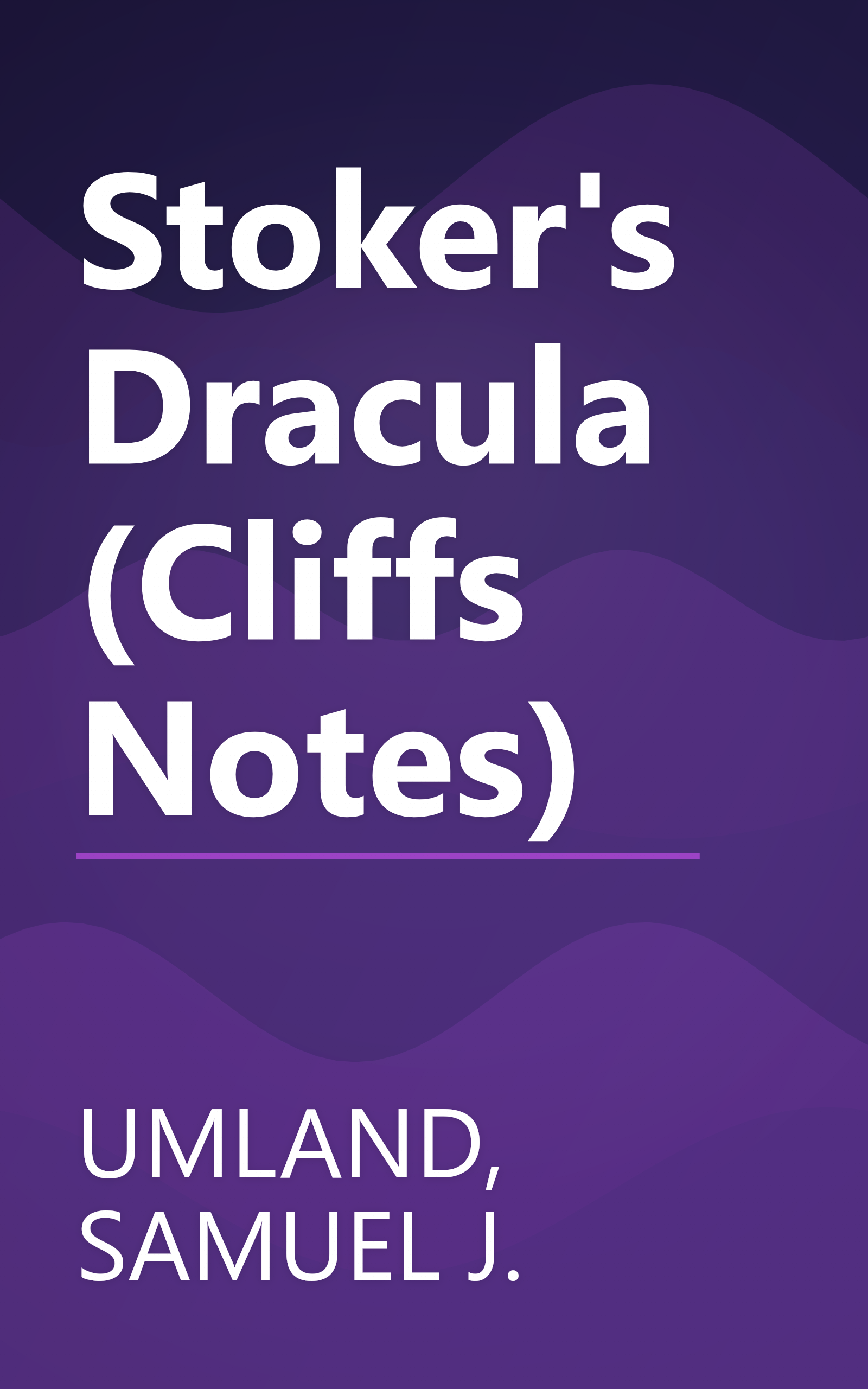 Stoker's Dracula (Cliffs Notes) book cover