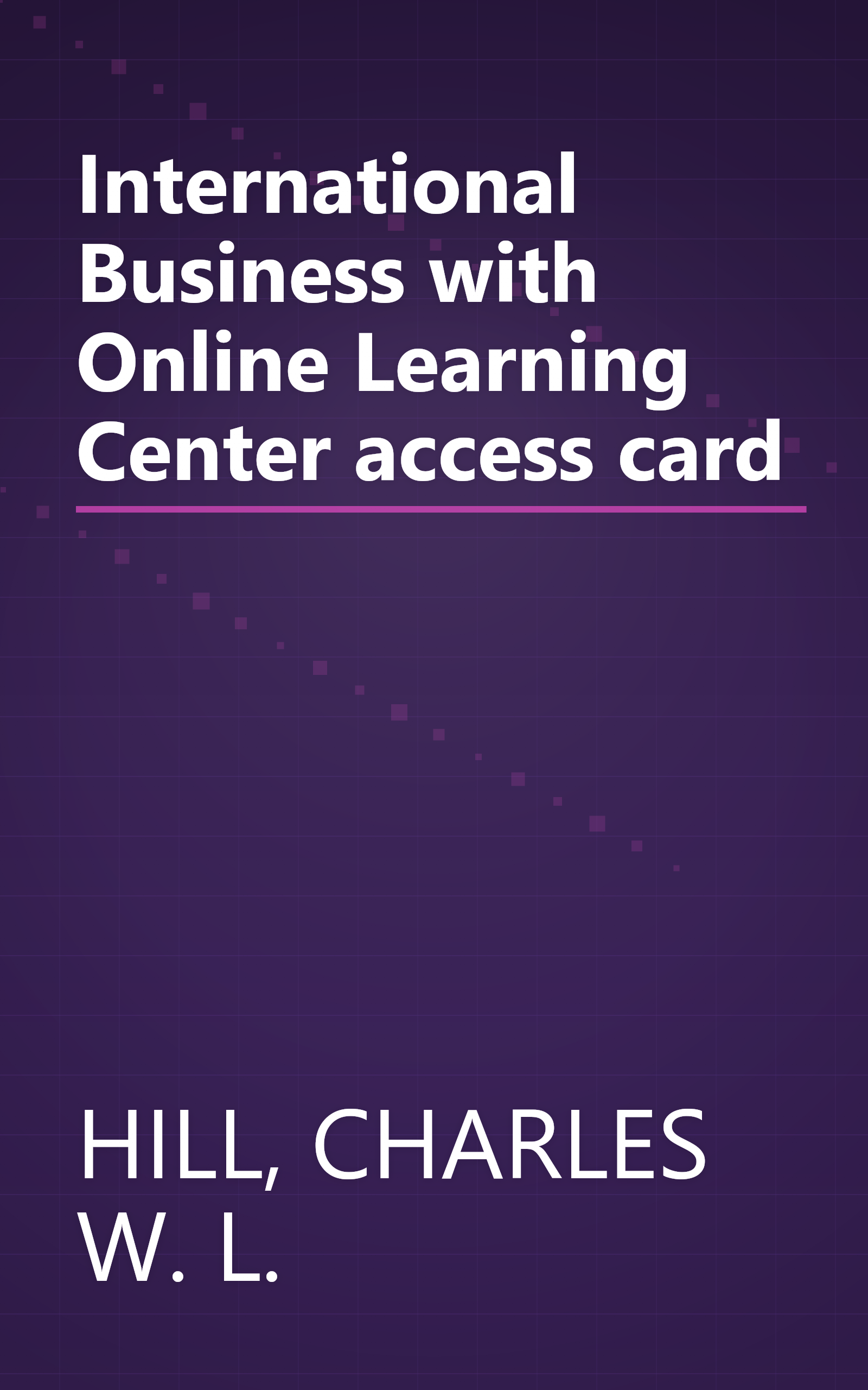 International Business with Online Learning Center access card book cover