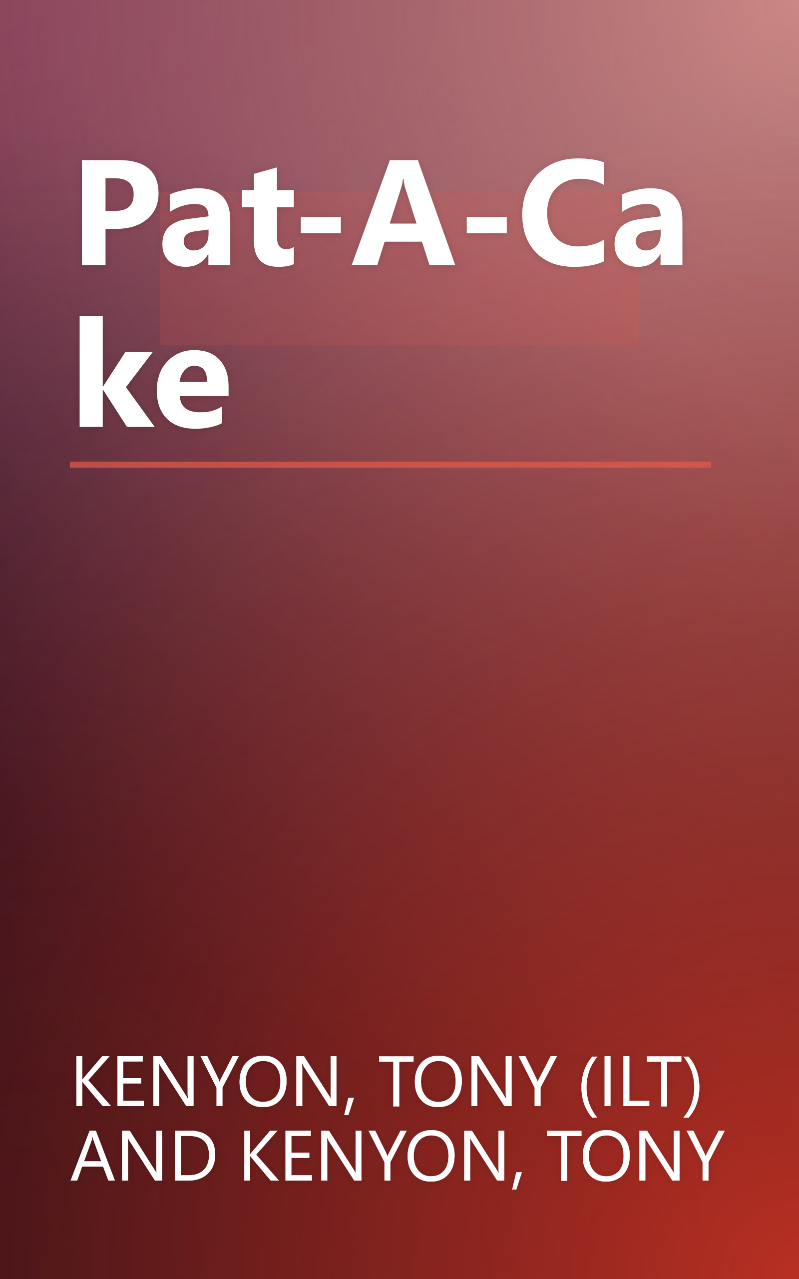 Pat-A-Cake book cover