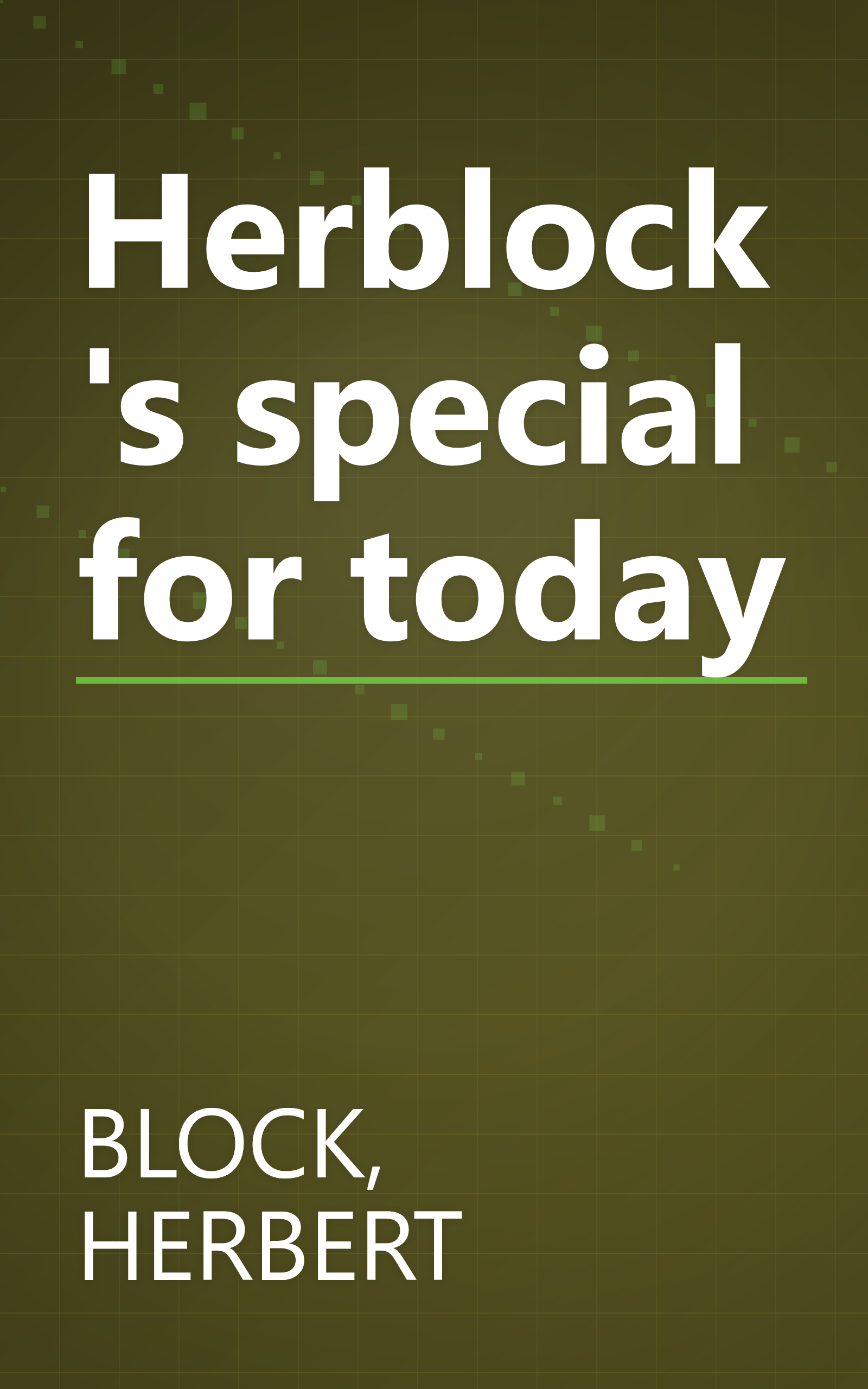 Herblock's special for today book cover