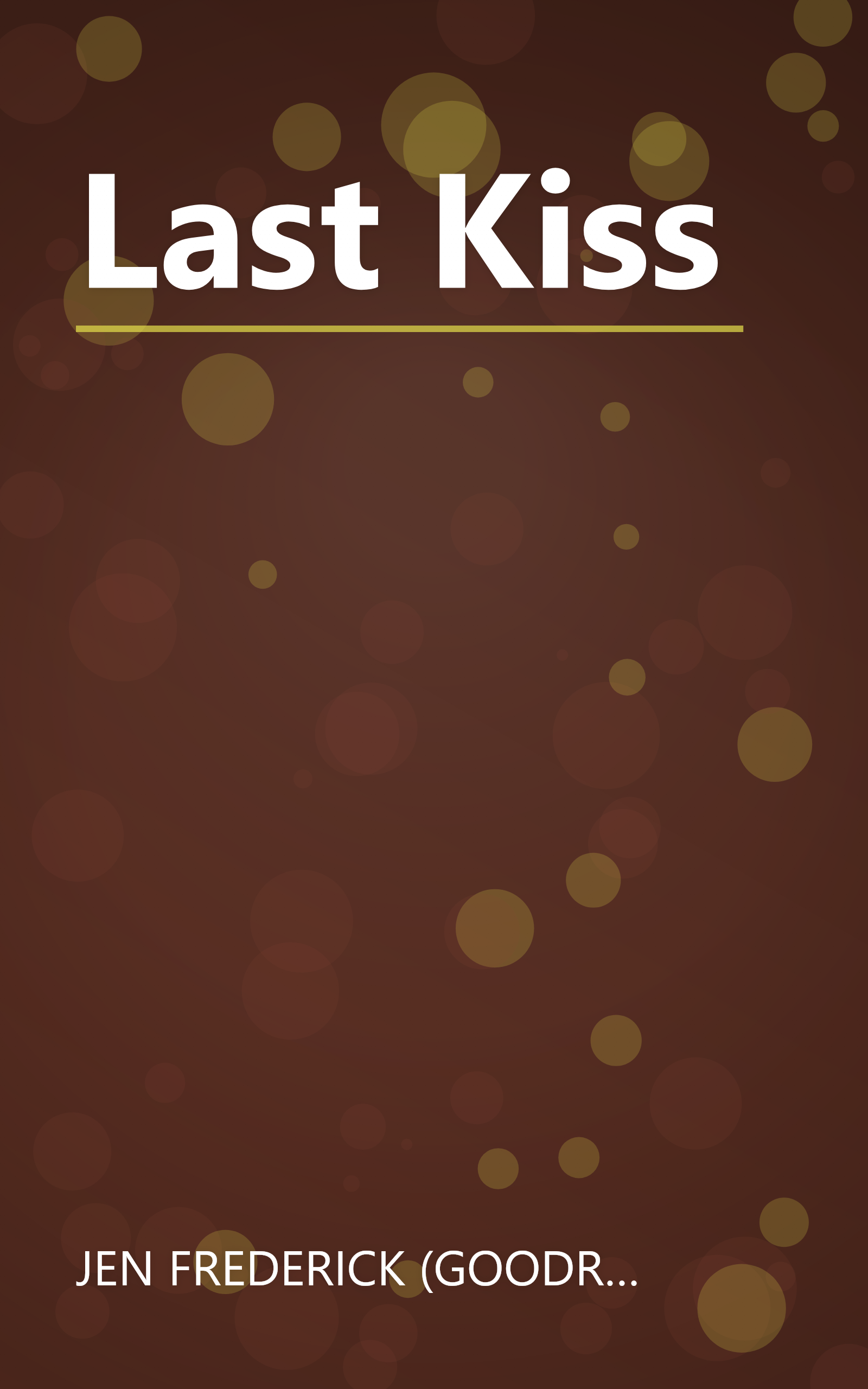 Last Kiss book cover