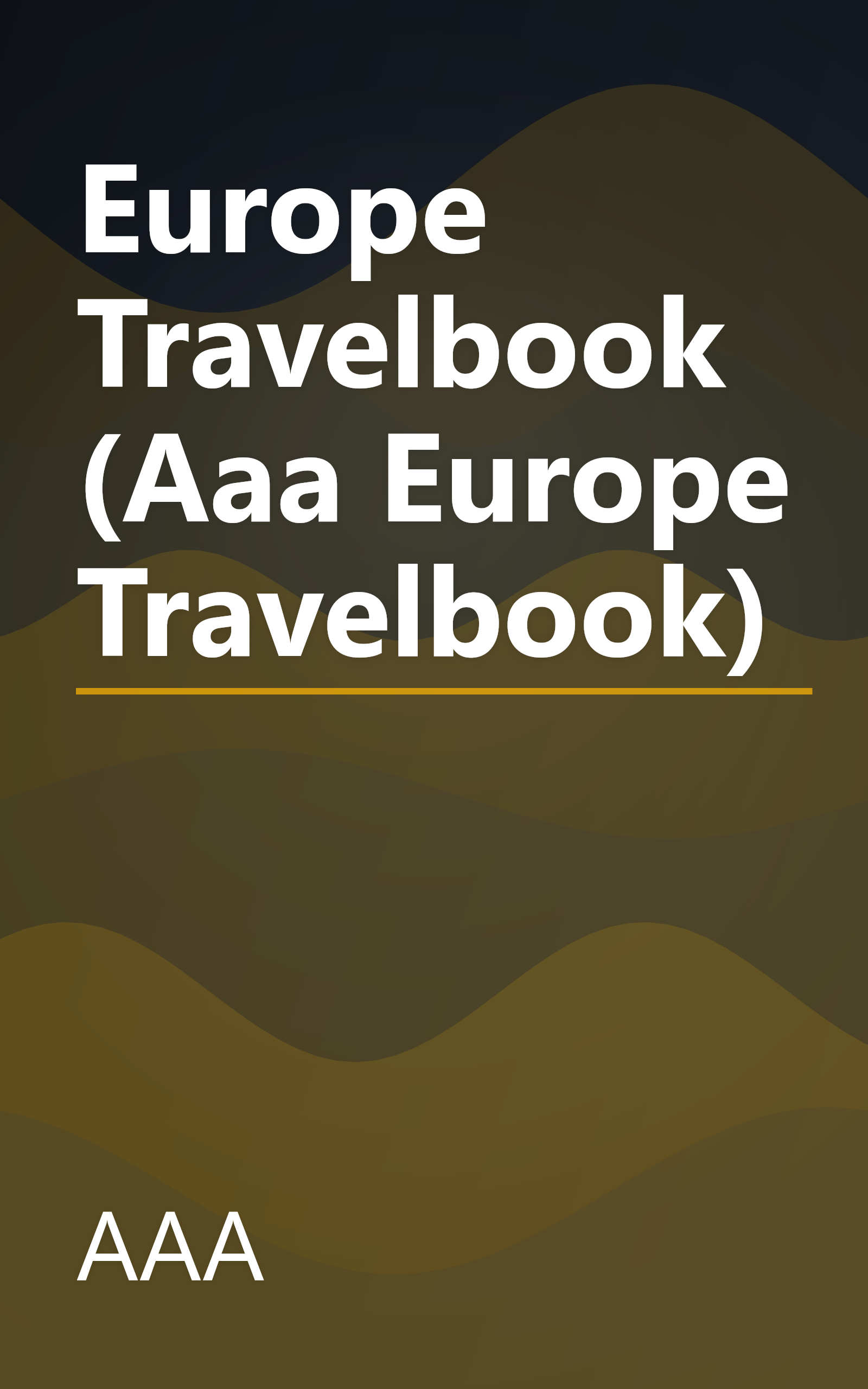 Europe Travelbook (Aaa Europe Travelbook) book cover