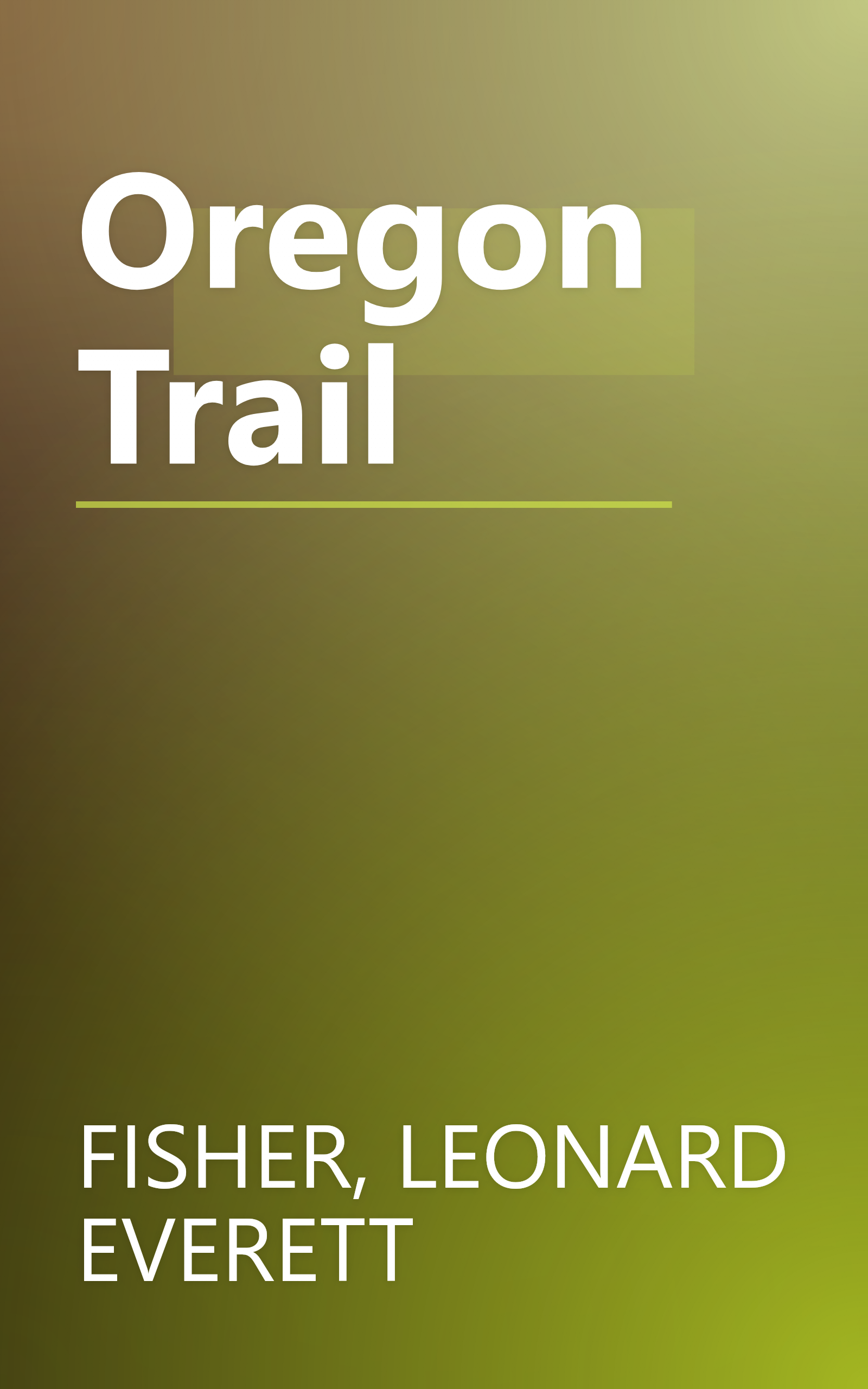 Oregon Trail book cover