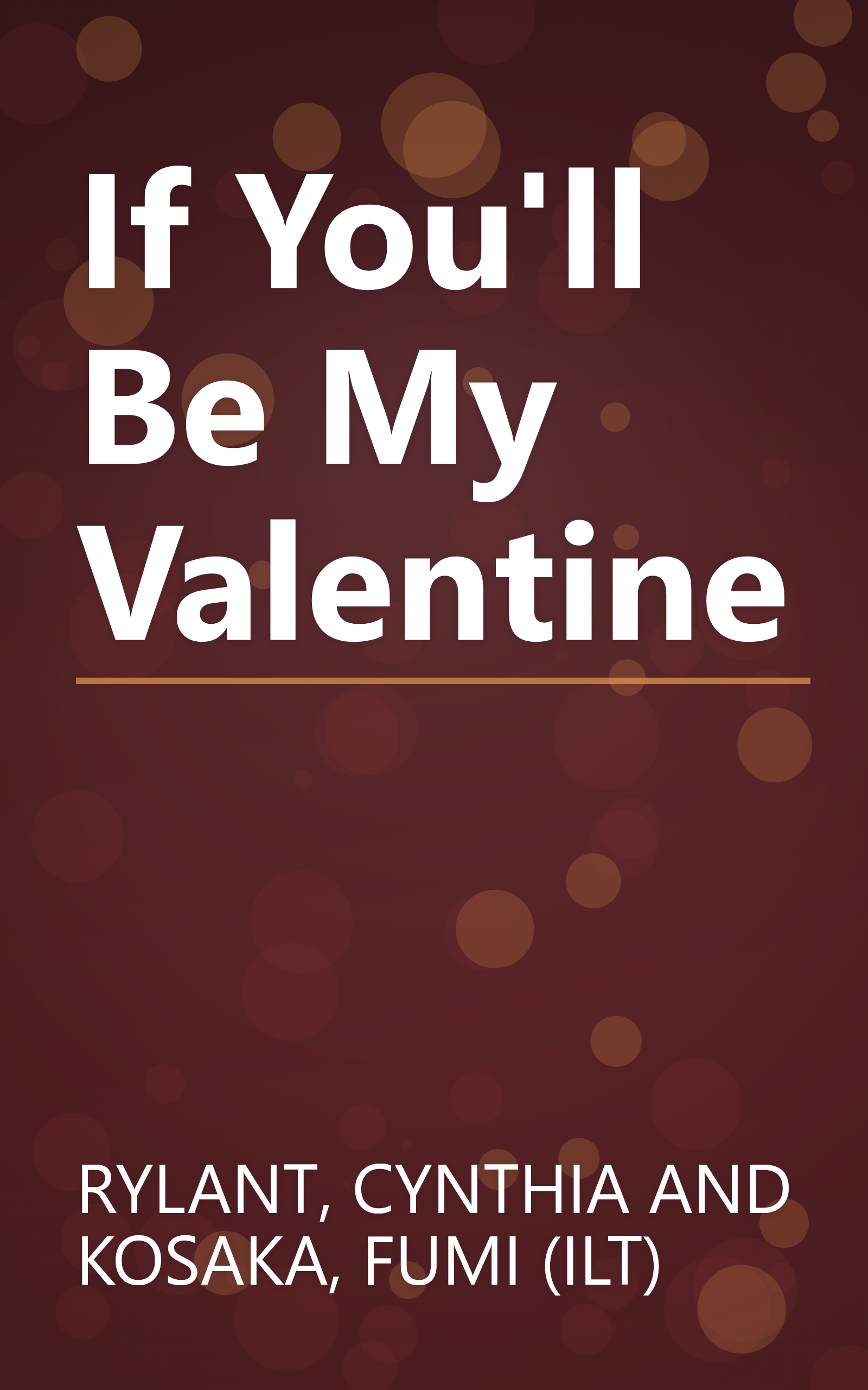 If You'll Be My Valentine book cover