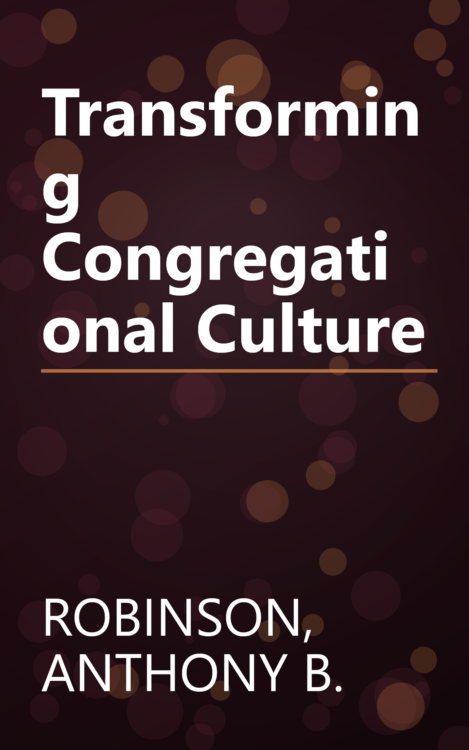 Transforming Congregational Culture book cover