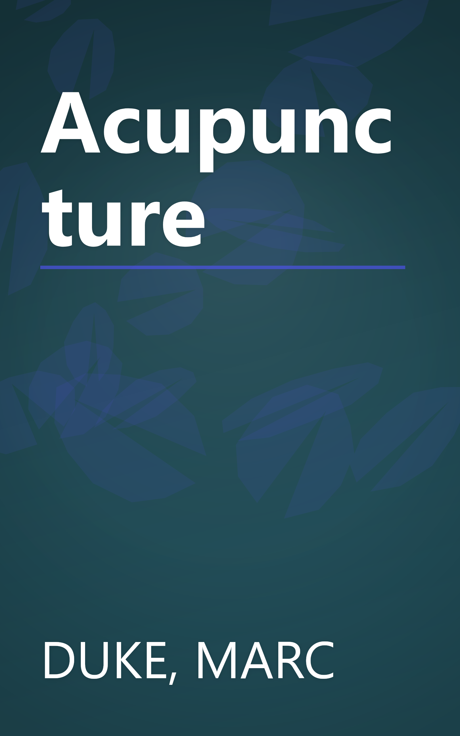 Acupuncture book cover