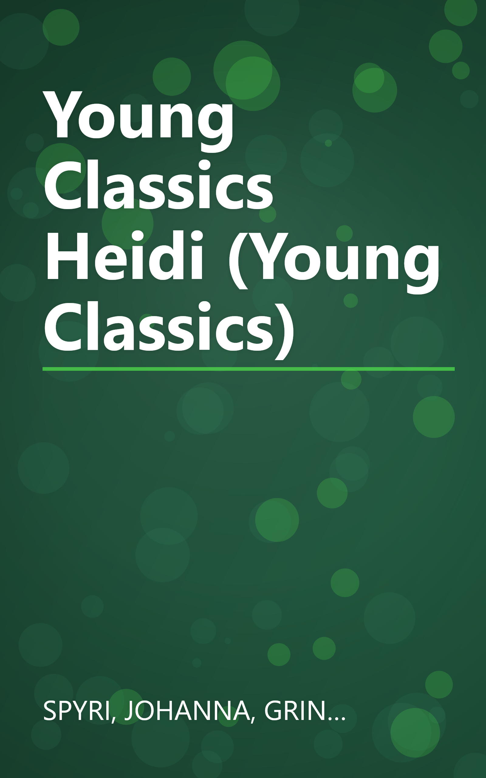 Young Classics Heidi (Young Classics) book cover
