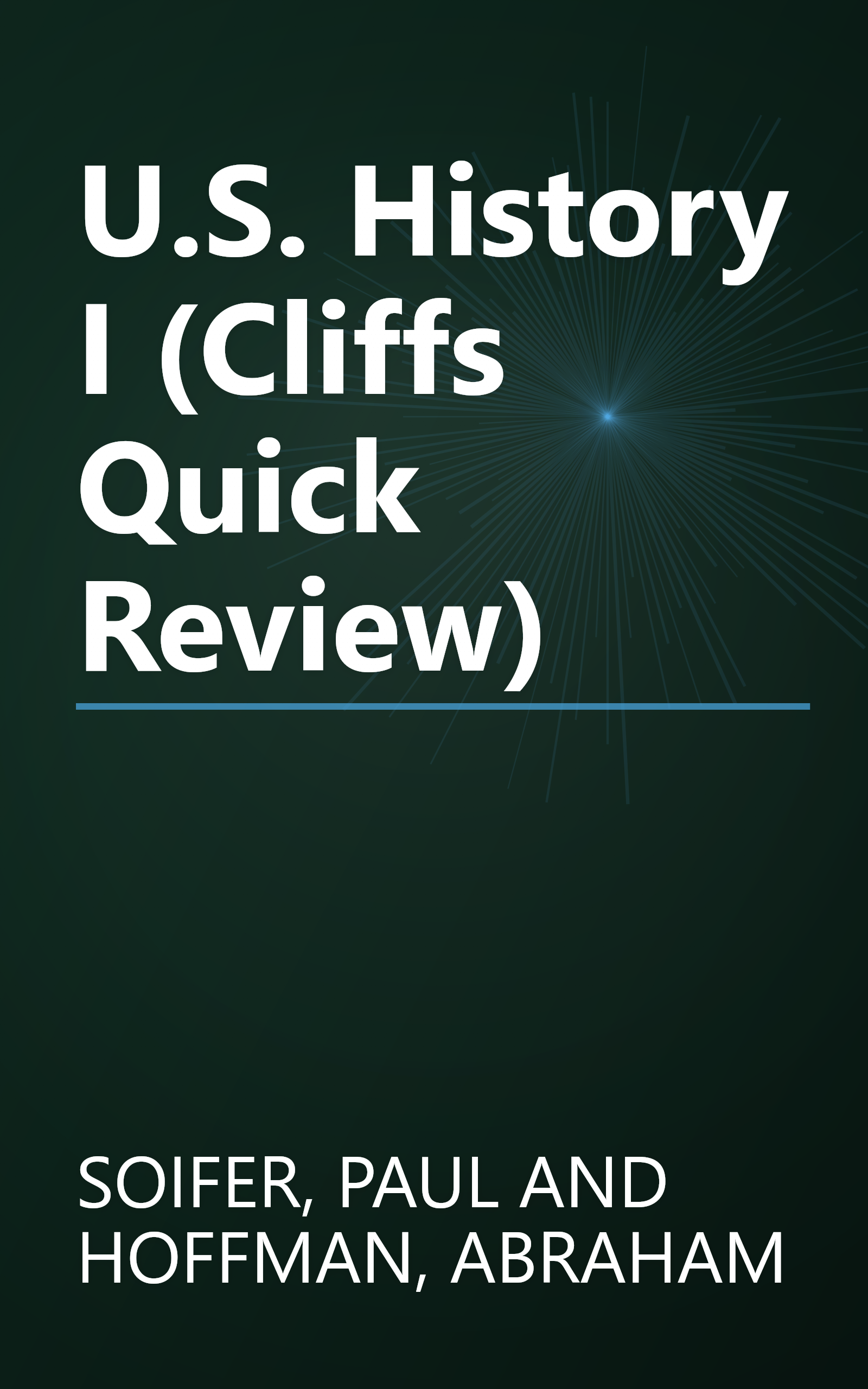 U.S. History I (Cliffs Quick Review) book cover