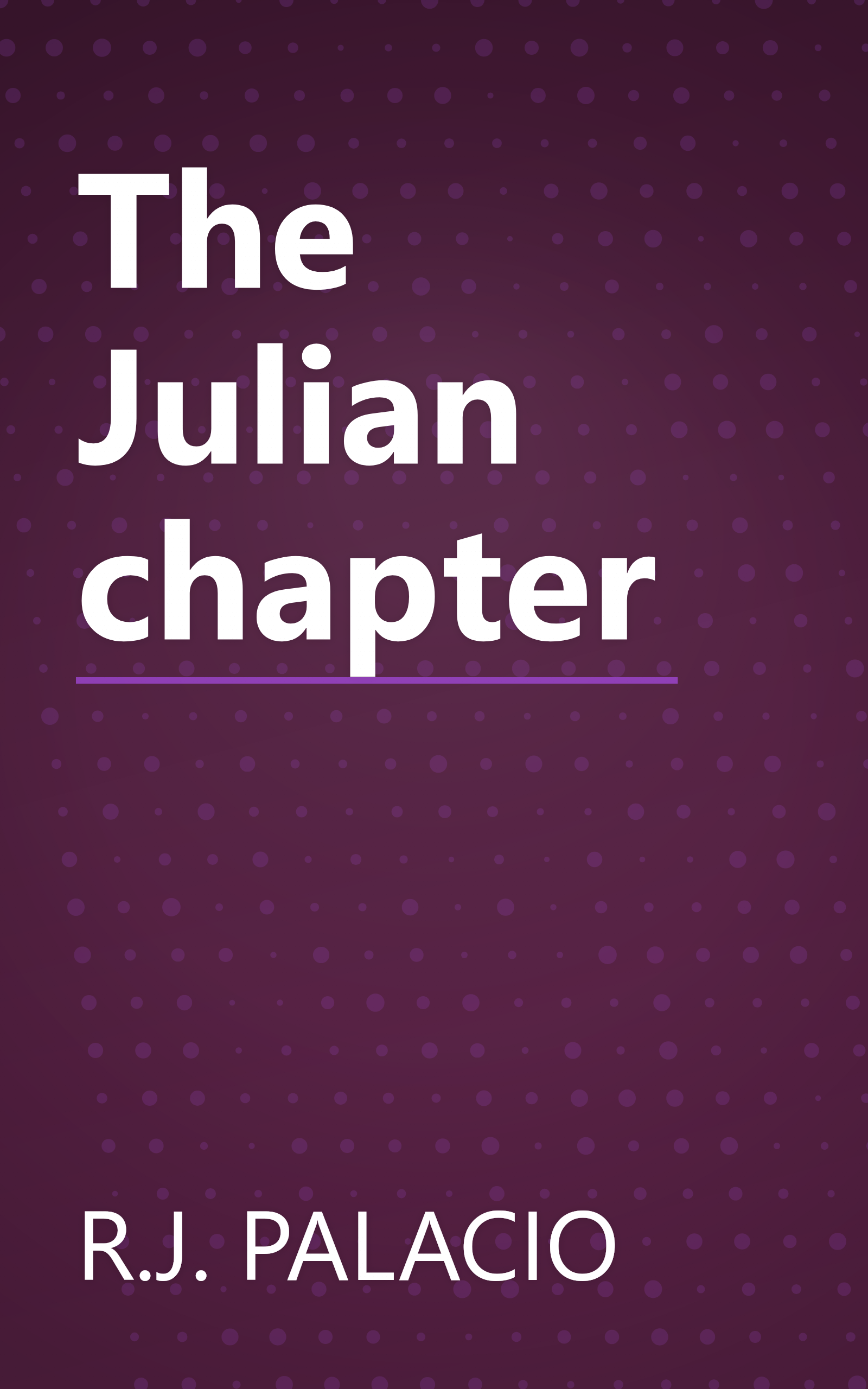 The Julian chapter book cover