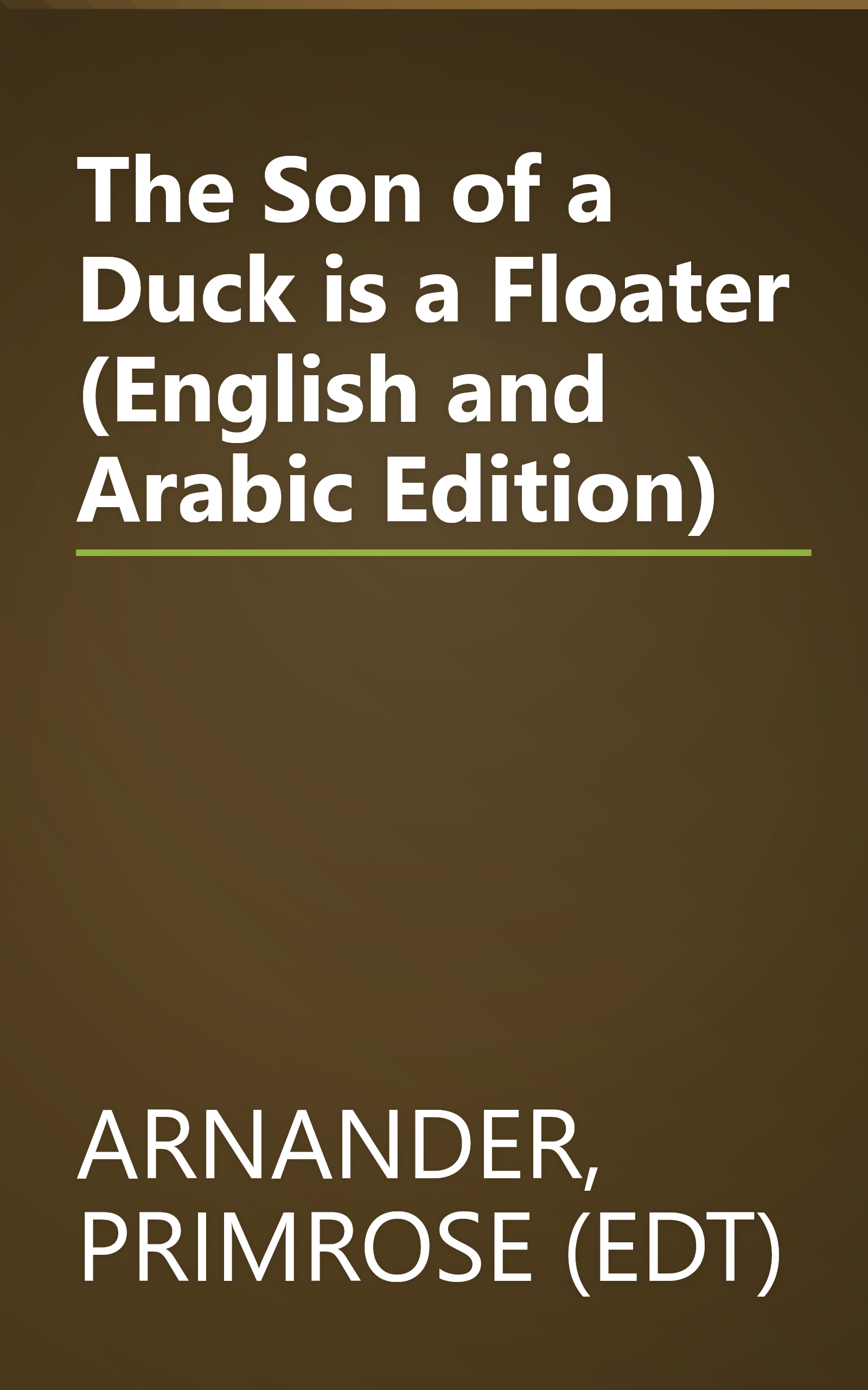 The Son of a Duck is a Floater (English and Arabic Edition) book cover