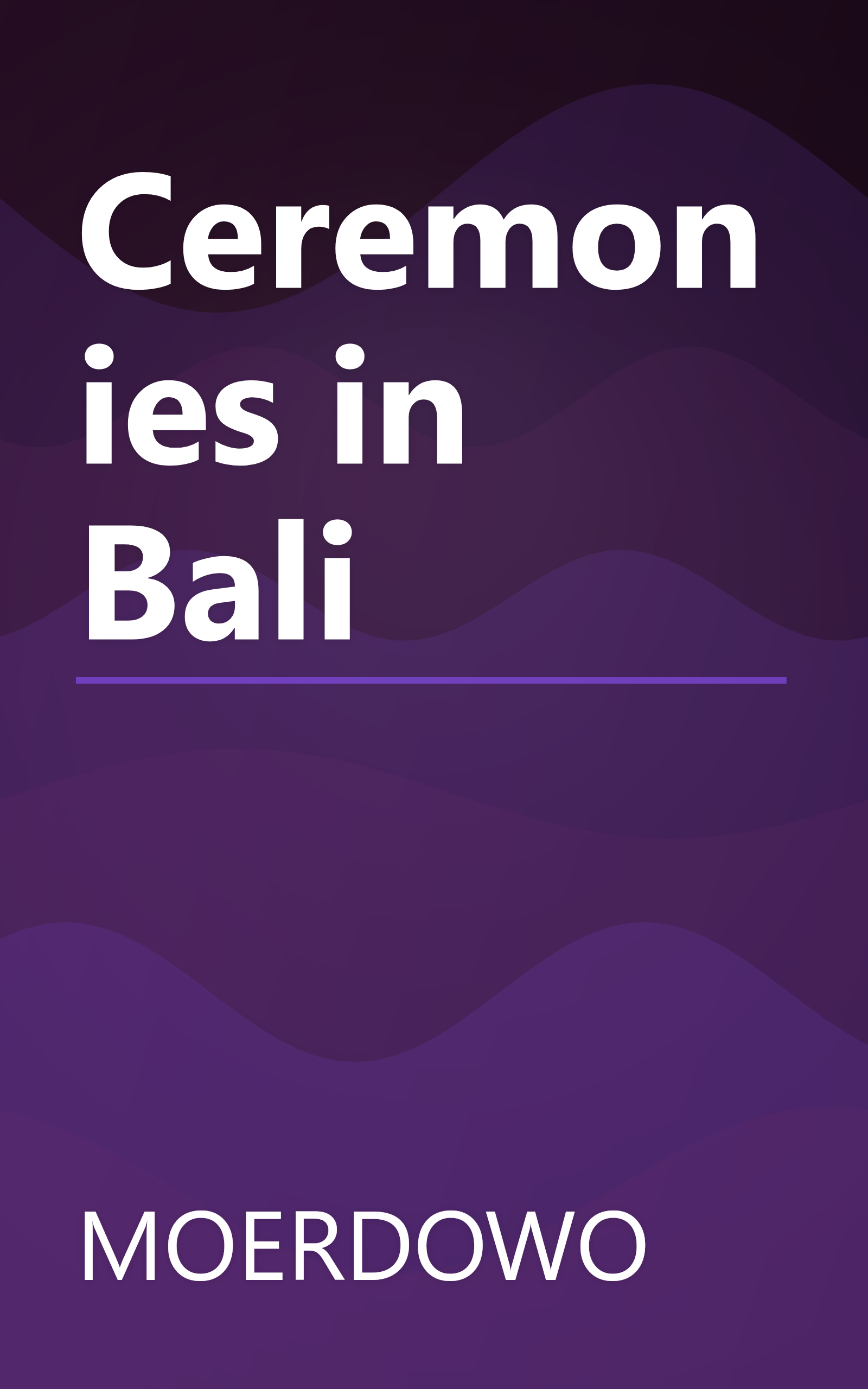 Ceremonies in Bali book cover