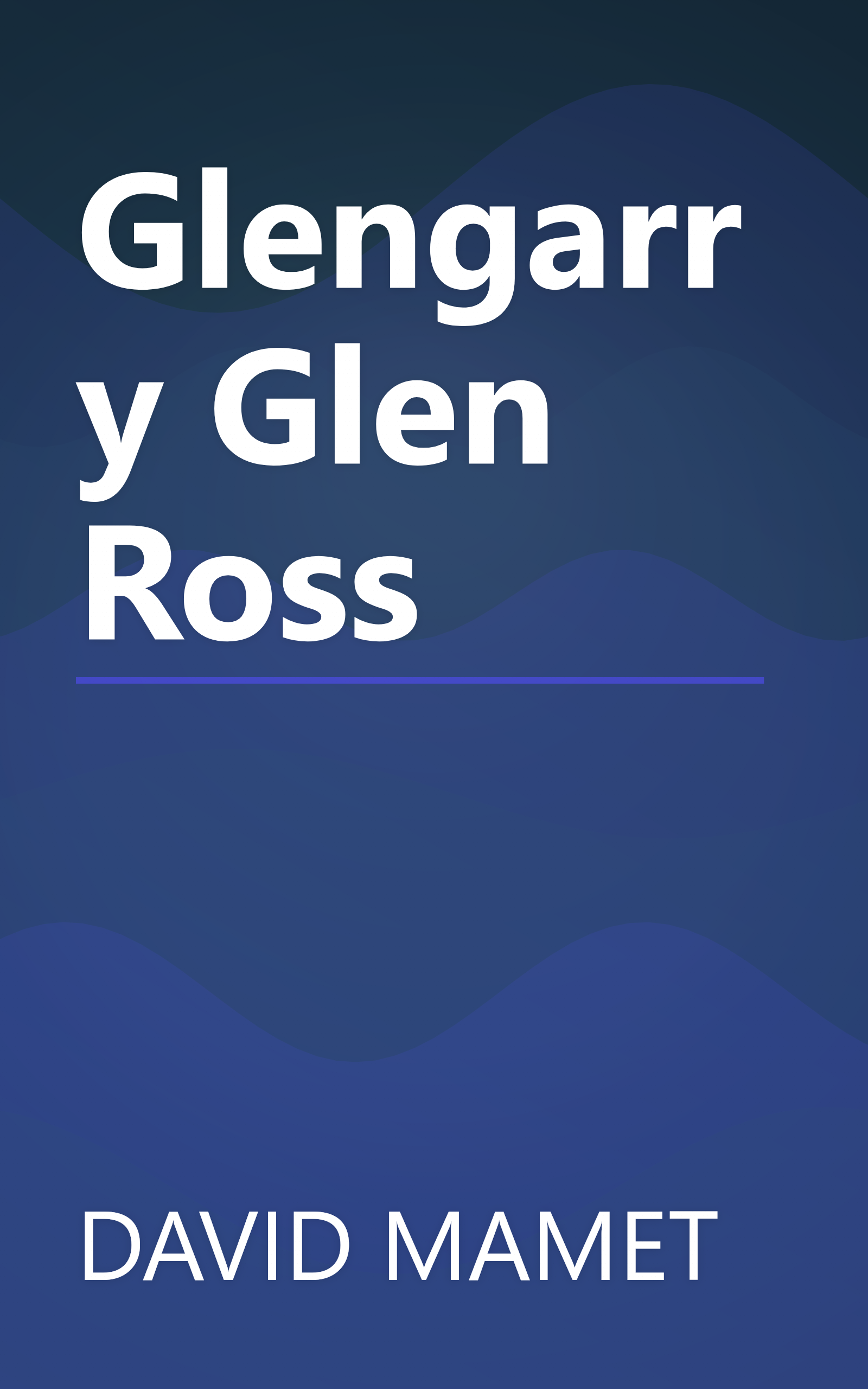 Glengarry Glen Ross book cover
