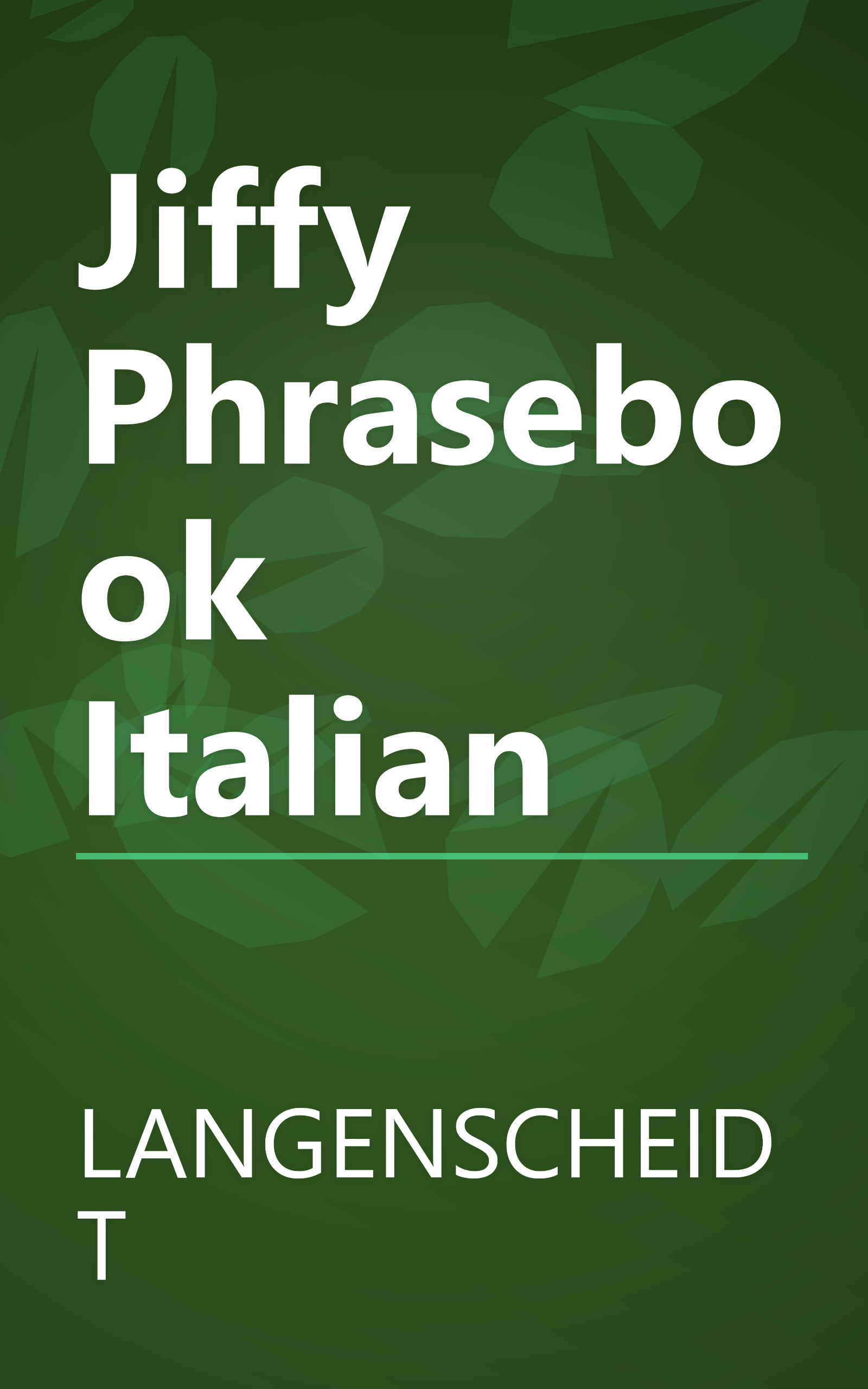 Jiffy Phrasebook Italian book cover