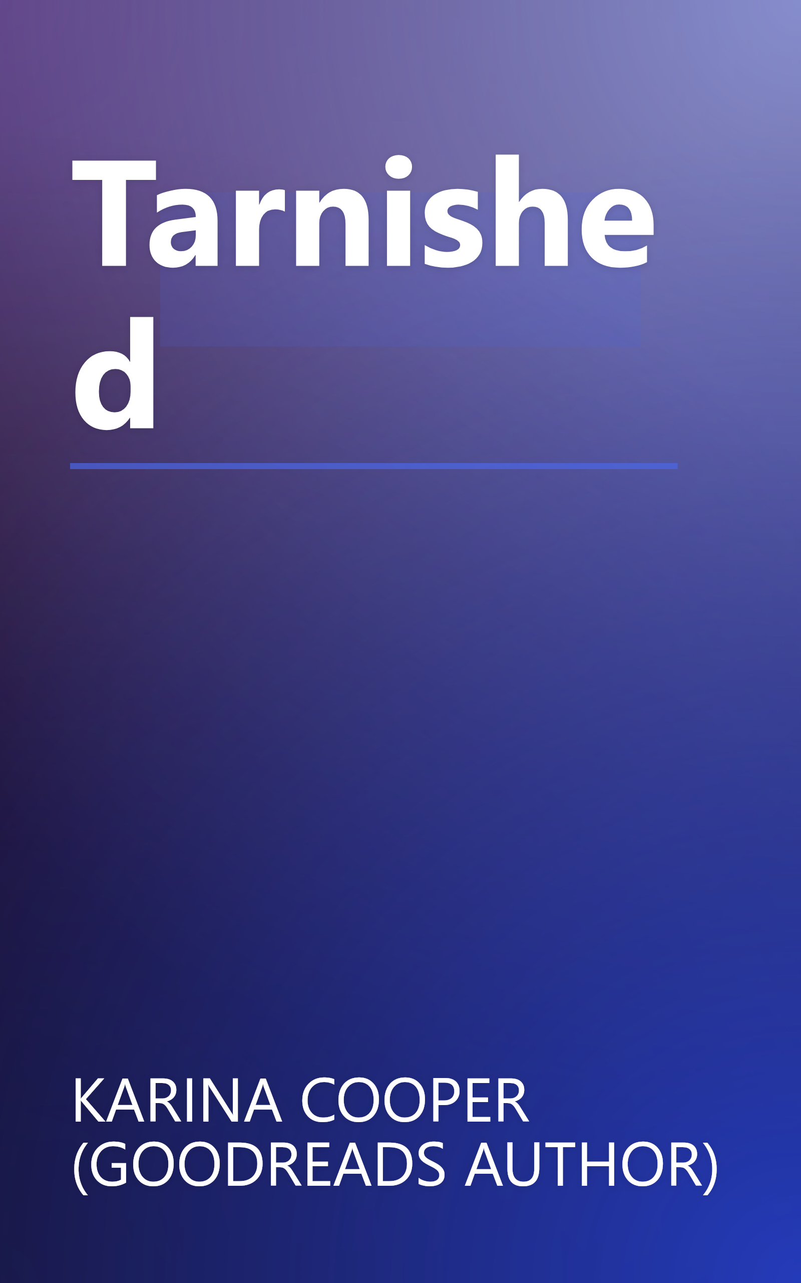 Tarnished book cover