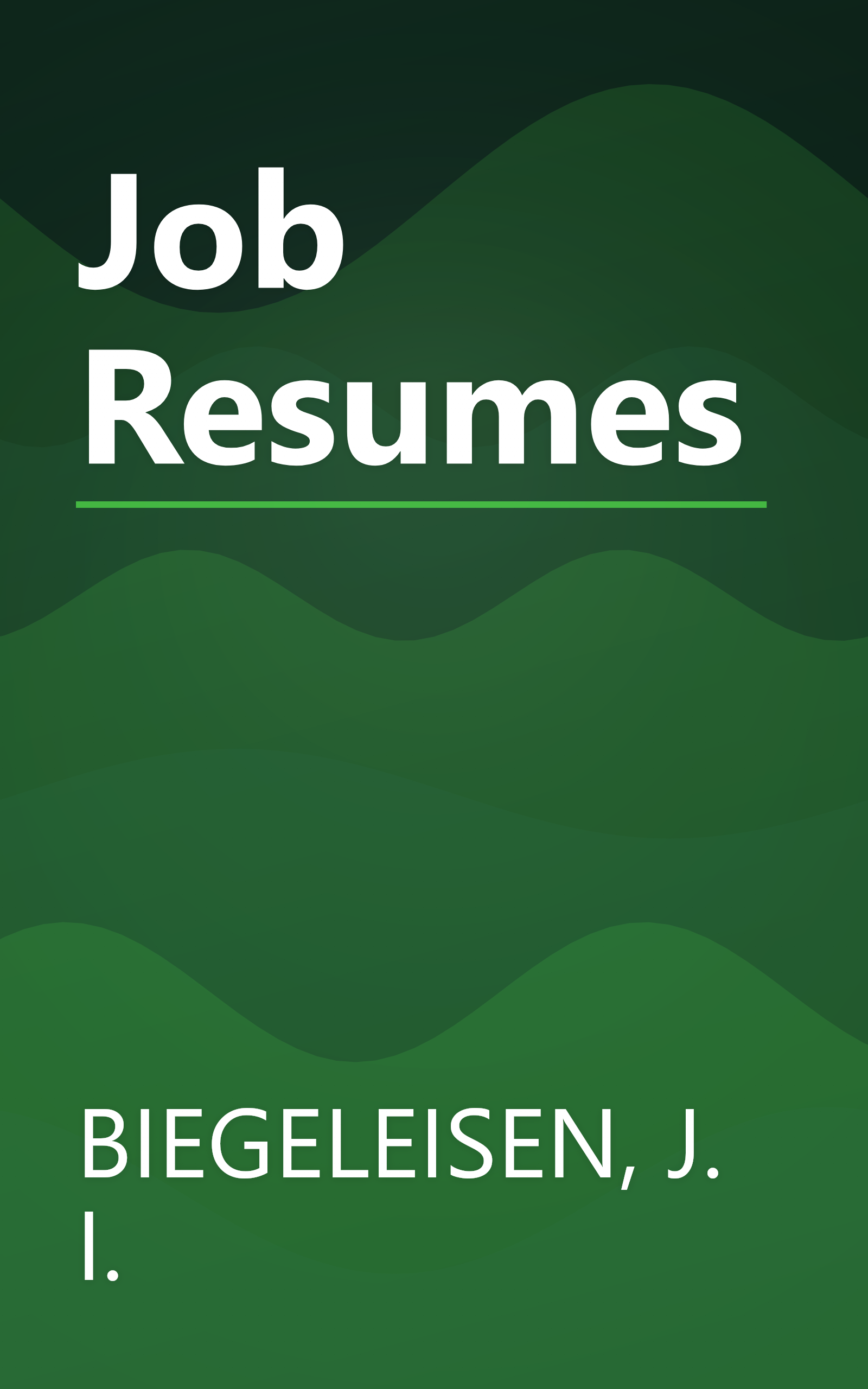Job Resumes book cover