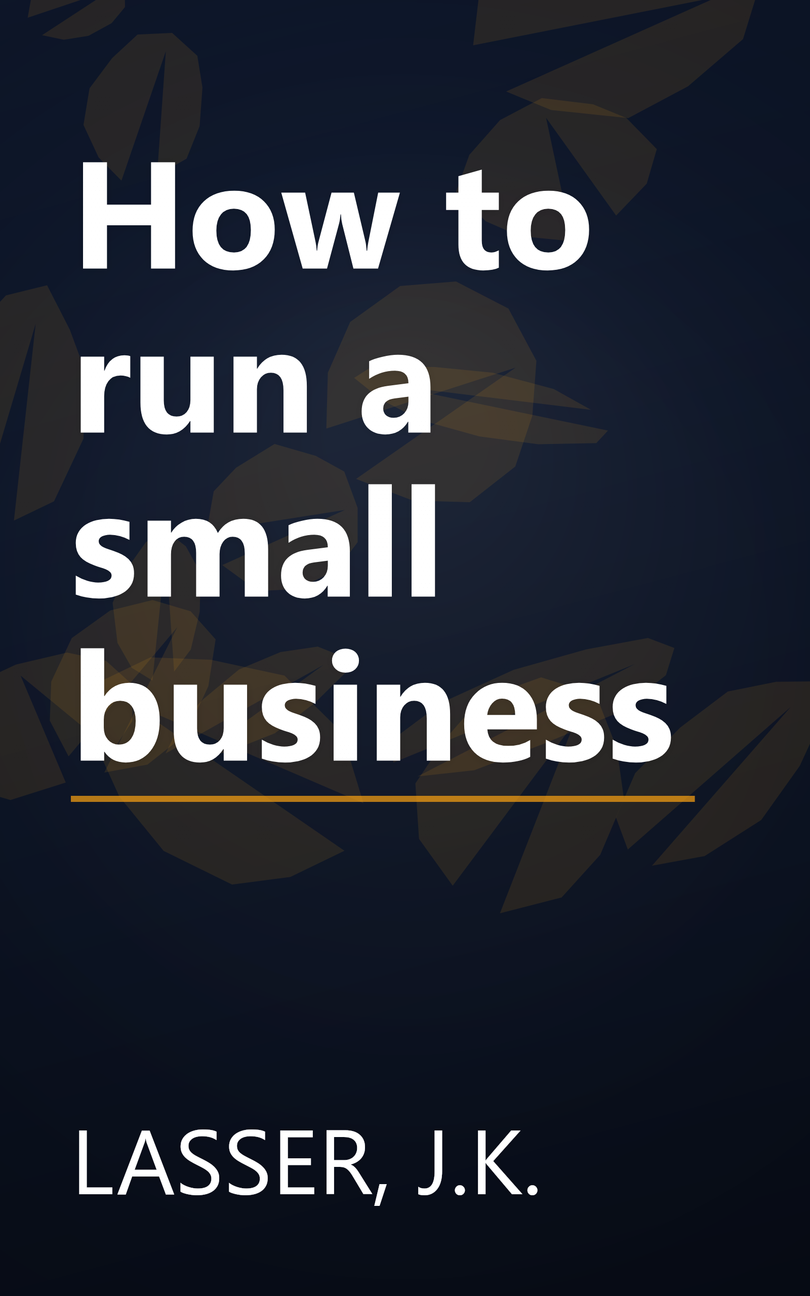 How to run a small business book cover